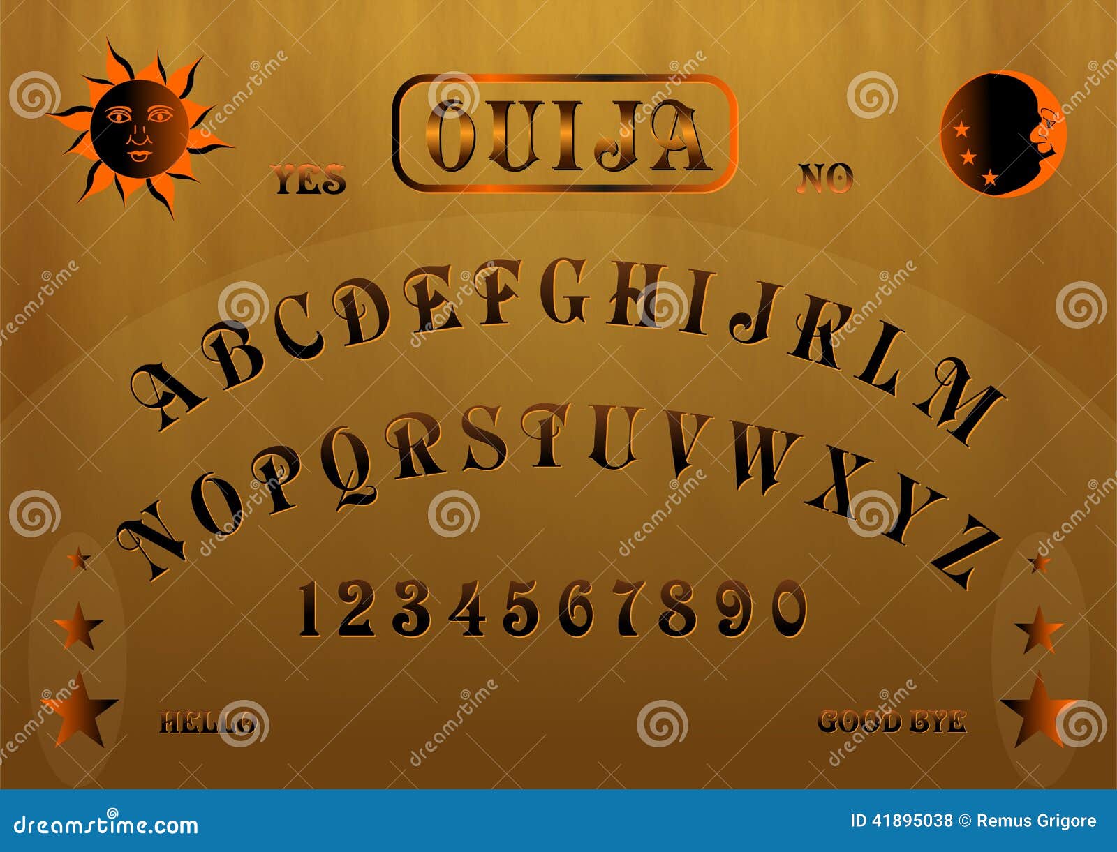 Ouija board stock illustration. Illustration of spooky - 41895038