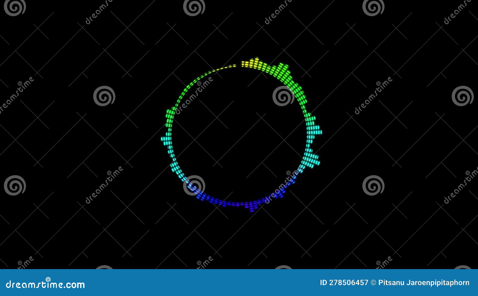 Ound Wave Pattern of Abstract Pink Light on Black Background, Sound ...