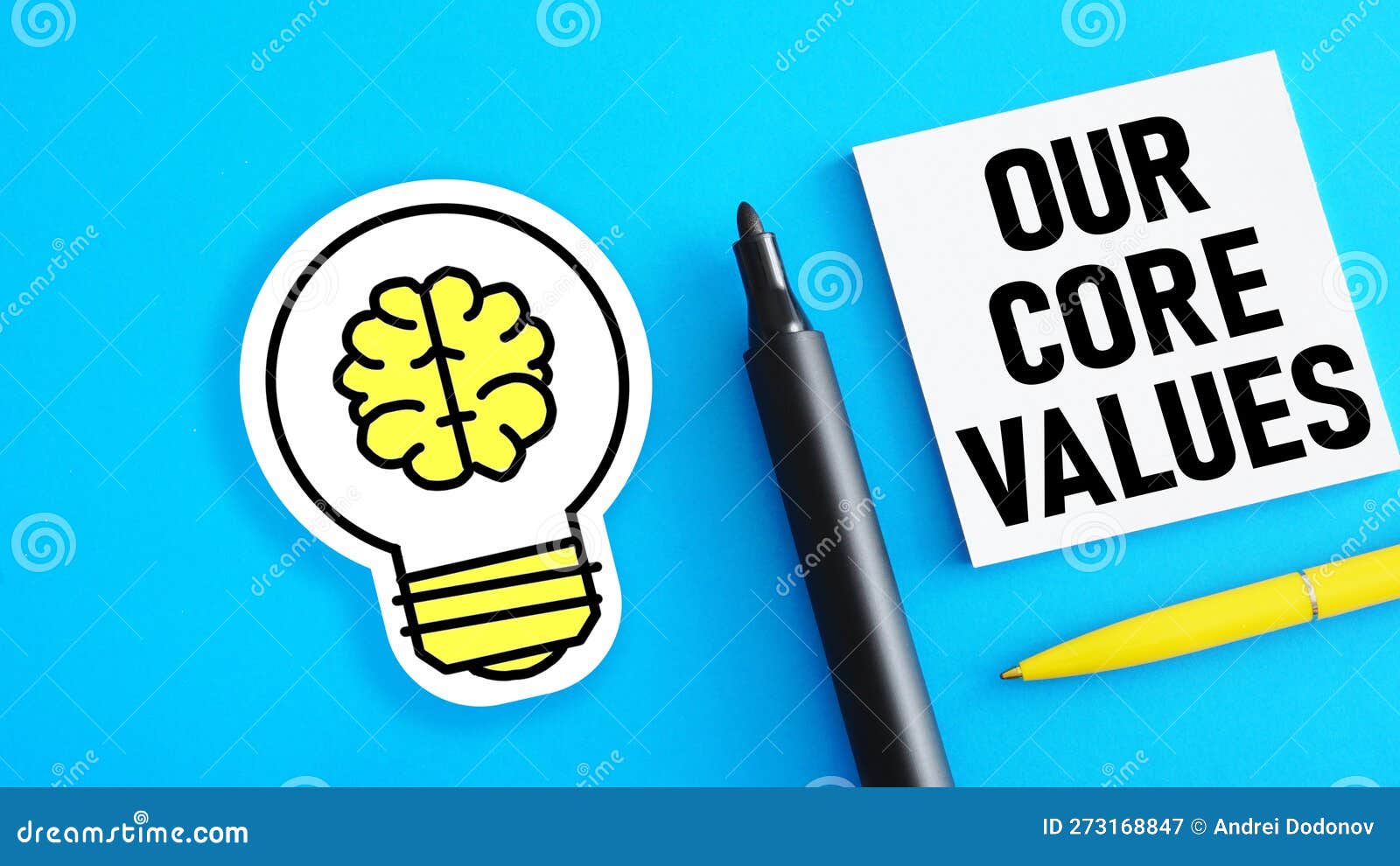 Our Core Values are Shown Using the Text and Picture of Lamp or Light ...