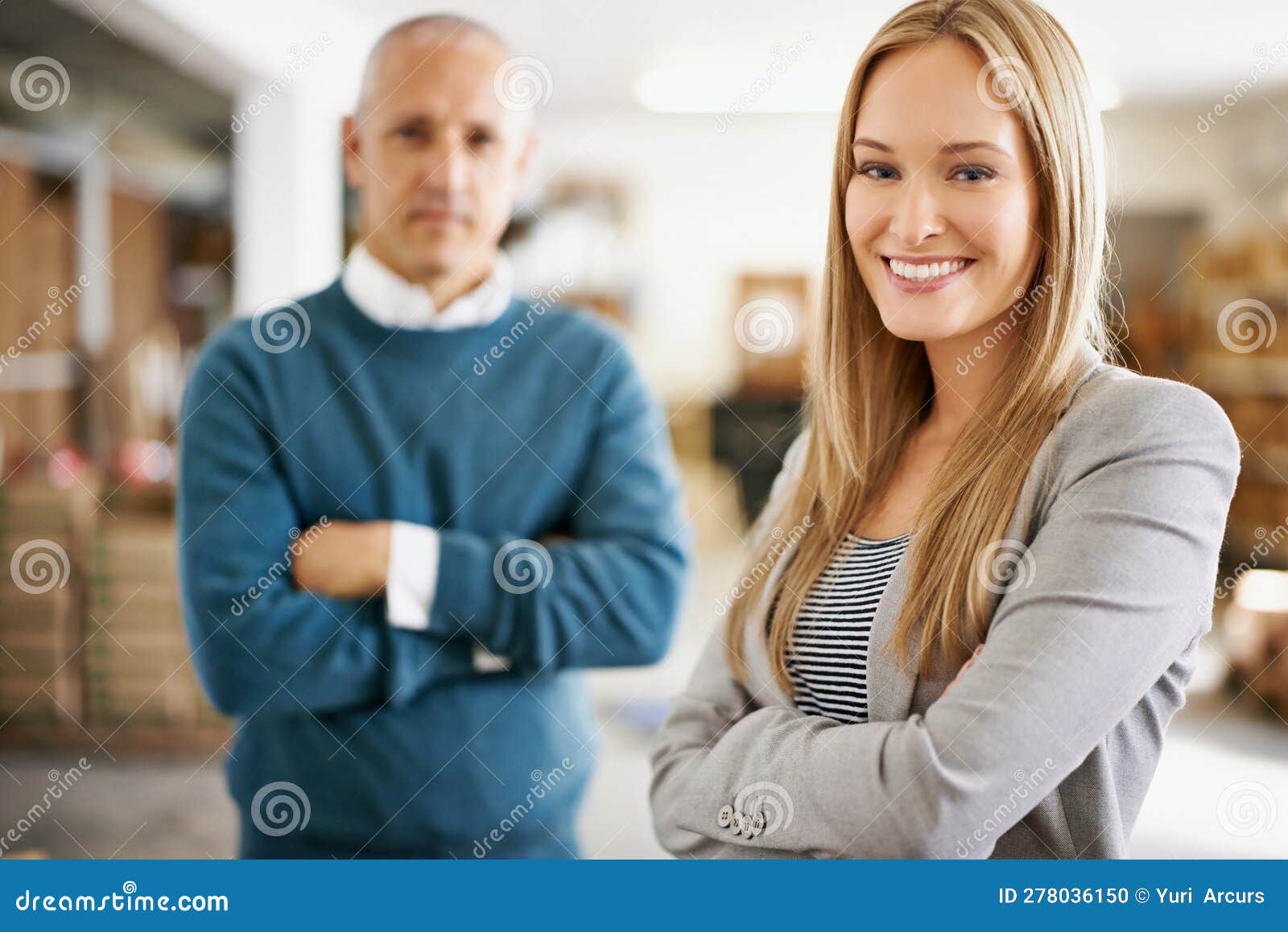 Our Distribution Network is Vast. Portrait of a Two Managers Standing ...