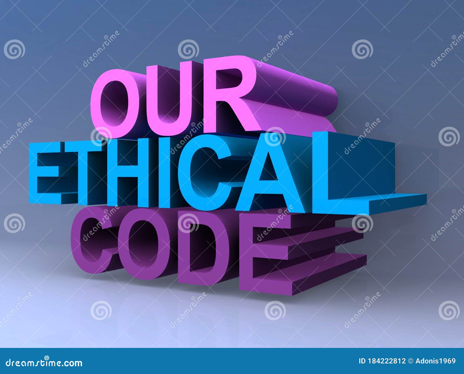 Our ethical code stock illustration. Illustration of horizontal - 184222812