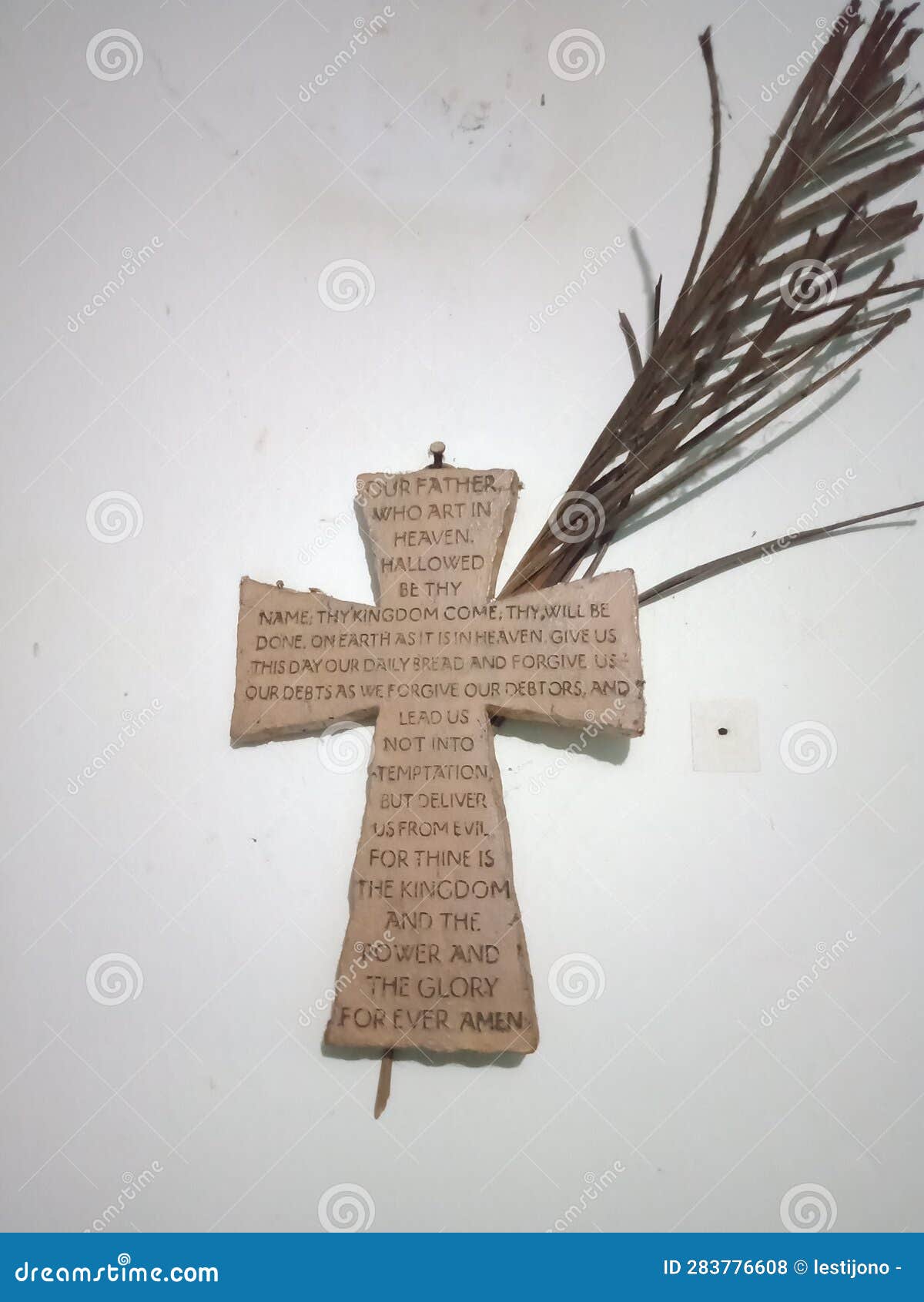 OUR FATHER& X27;S PRAYER on the CROSS Stock Photo - Image of cross ...