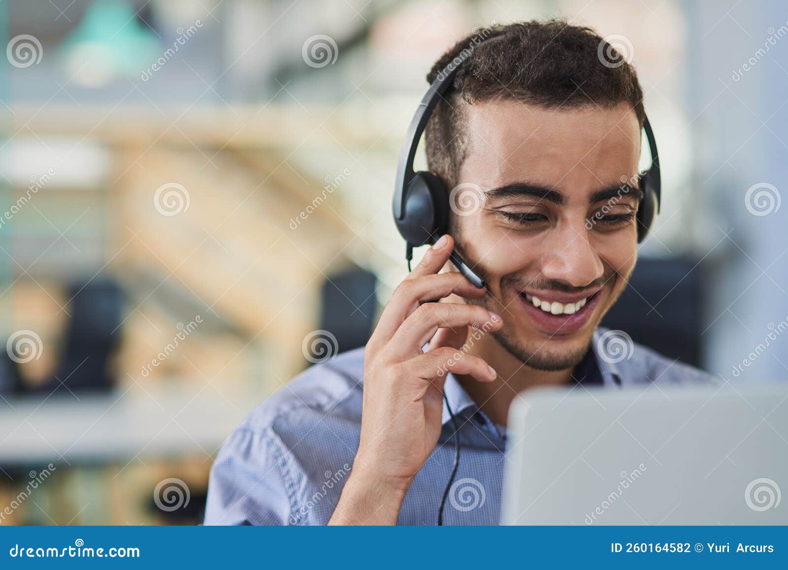 Our Friendly Operators are Waiting for Your Call. a Young Call Centre ...