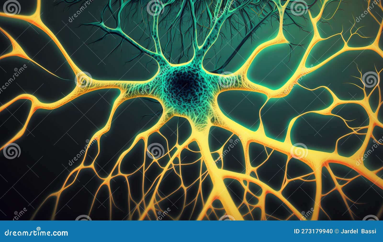 A Maze of Neurons Pattern stock illustration. Illustration of brain ...
