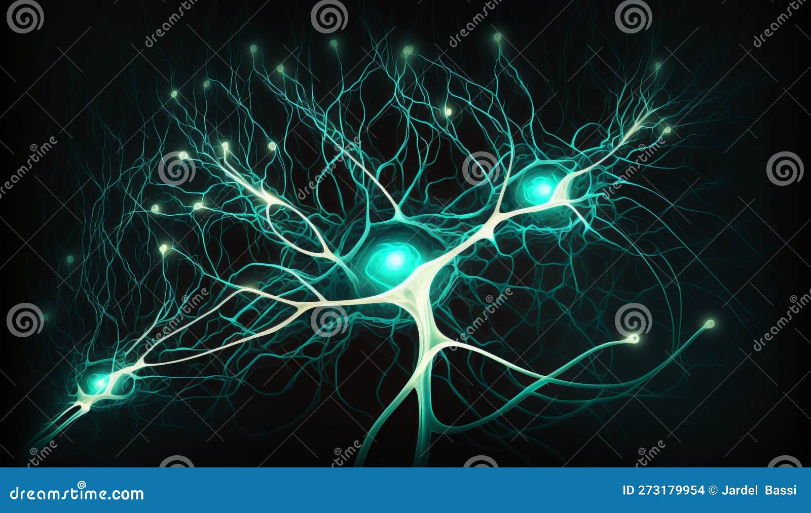 A Maze of Neurons Pattern stock illustration. Illustration of science ...