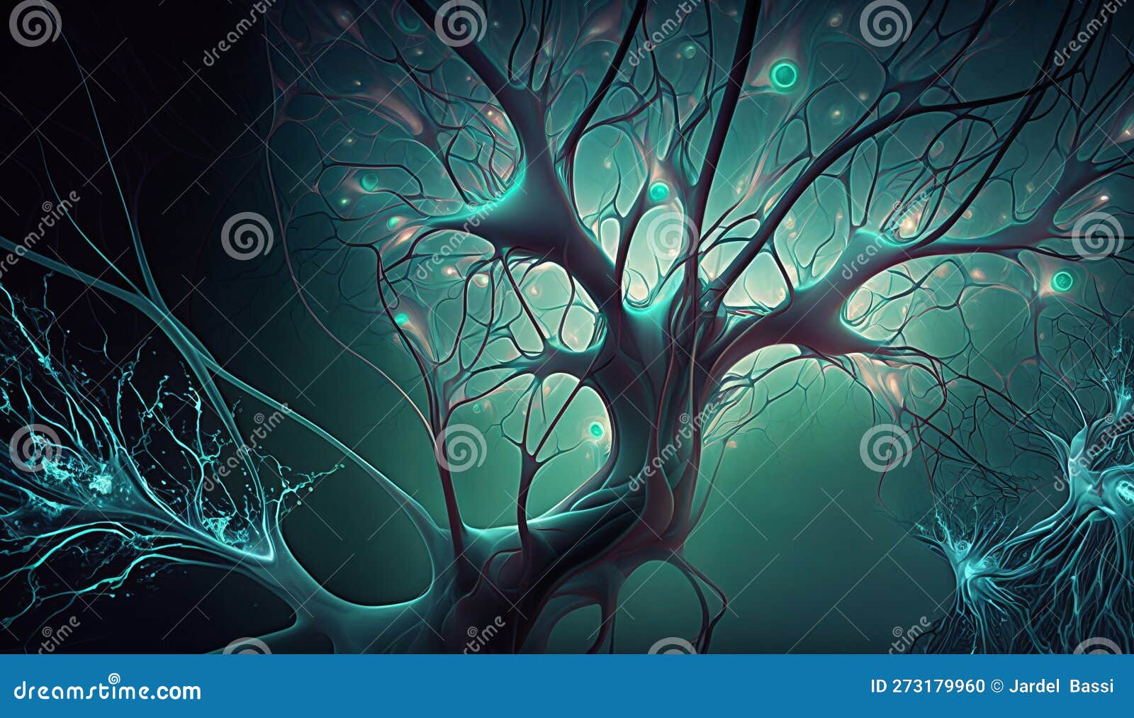 A Maze of Neurons Pattern stock illustration. Illustration of science ...