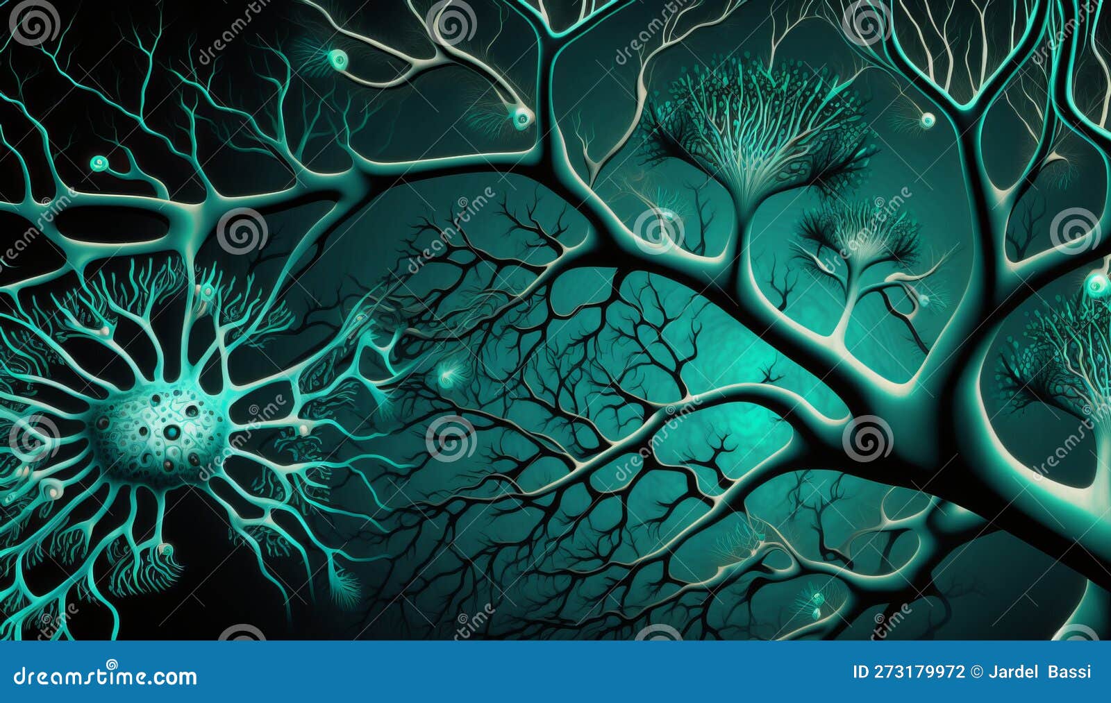 A Maze of Neurons Pattern stock illustration. Illustration of ...
