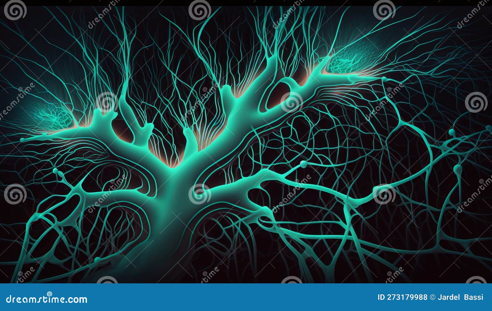 A Maze of Neurons Pattern stock illustration. Illustration of projects ...