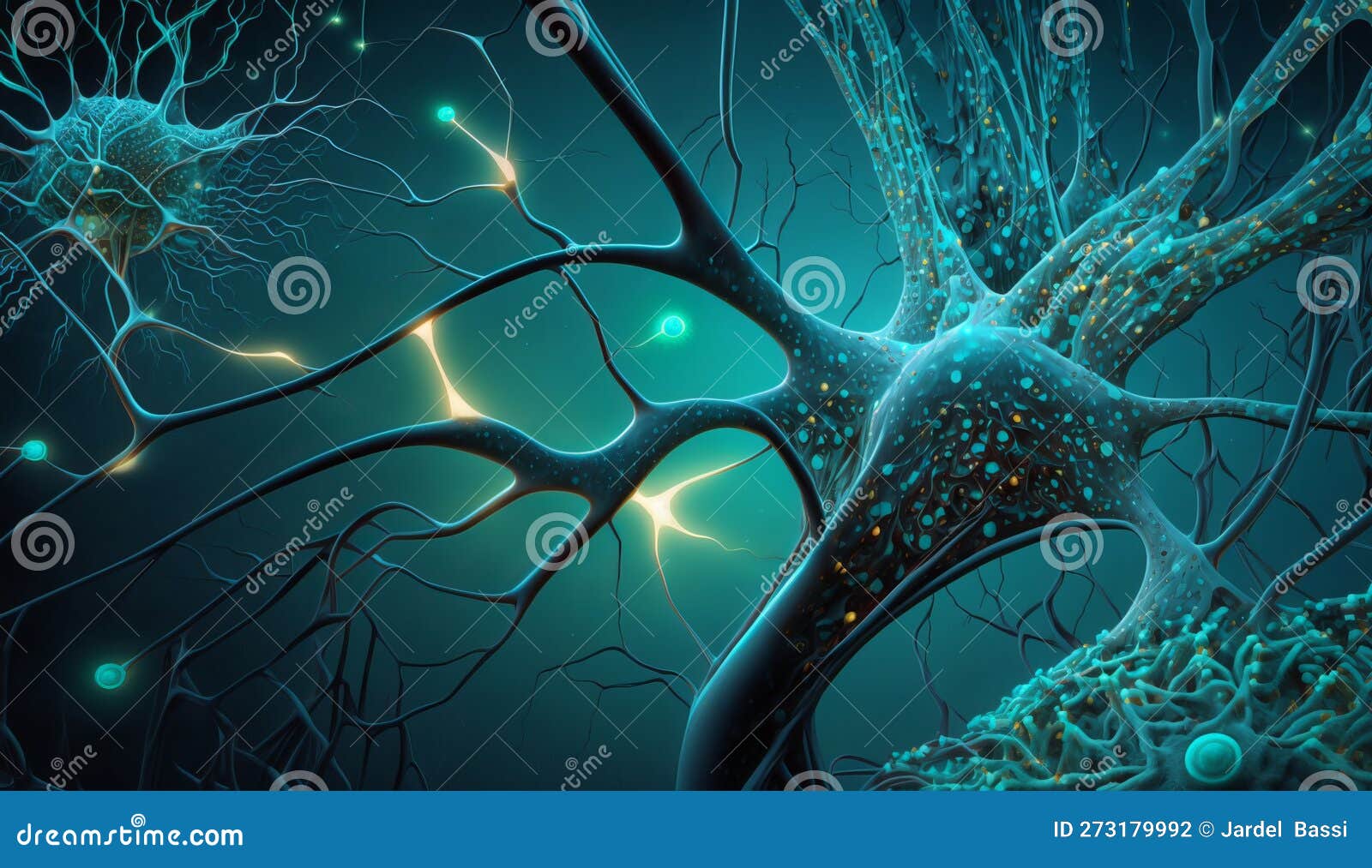 A Maze of Neurons Pattern stock illustration. Illustration of research ...