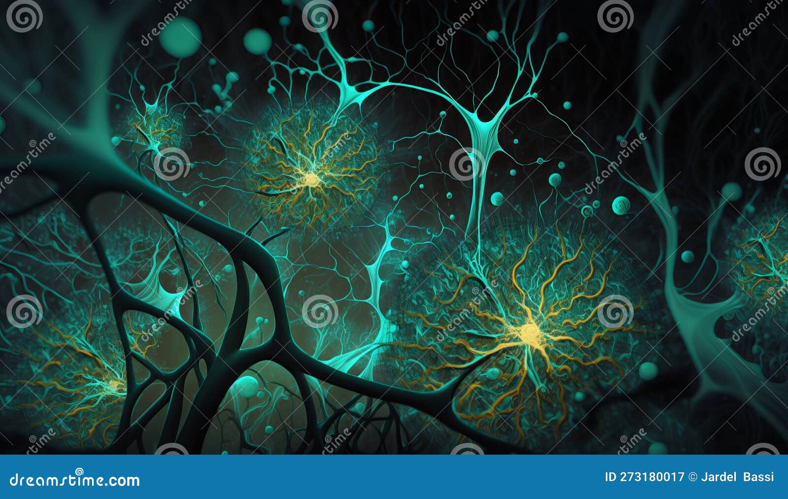 A Maze of Neurons Pattern stock illustration. Illustration of ...
