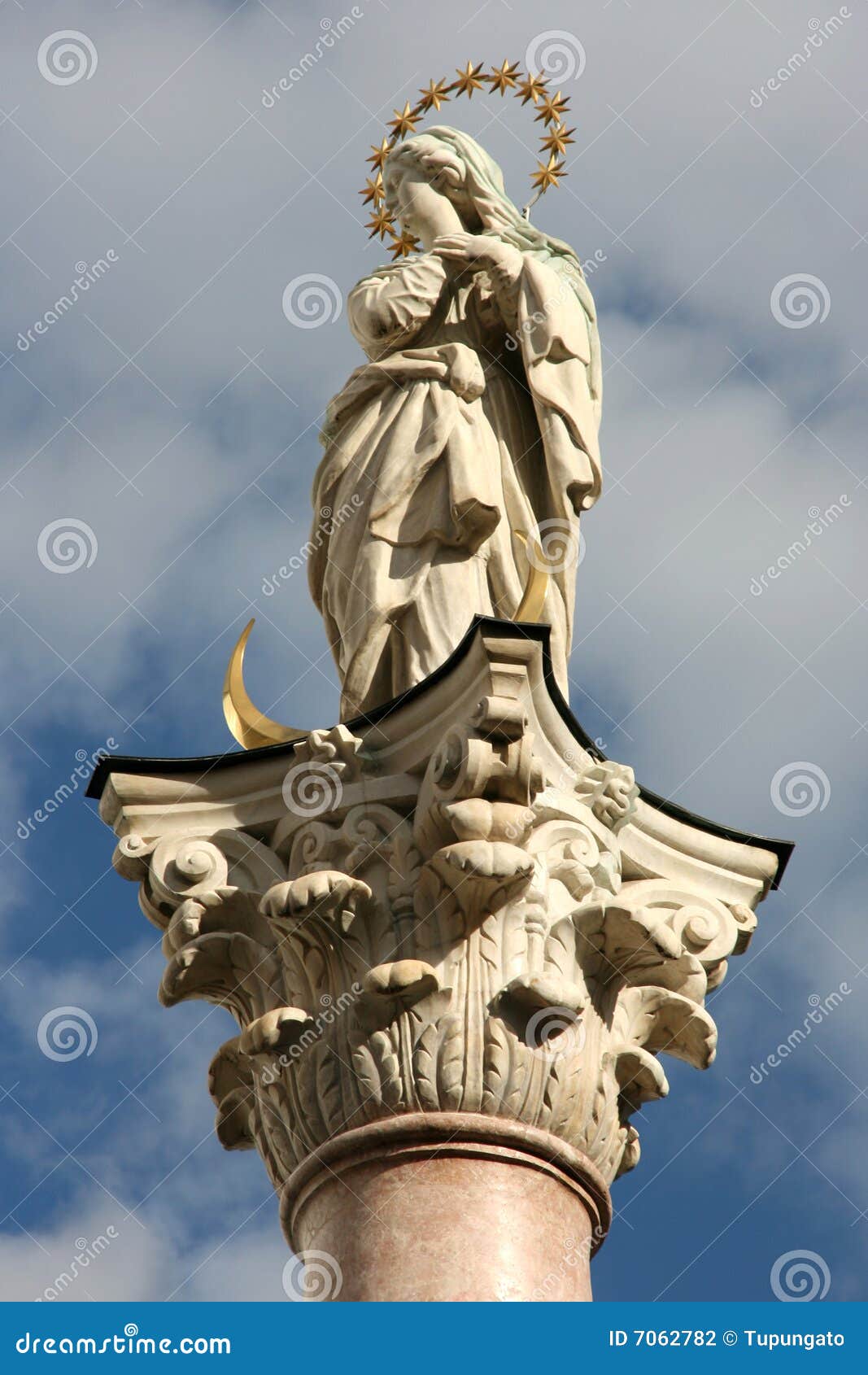 Our Lady column stock photo. Image of monument, tirol - 7062782
