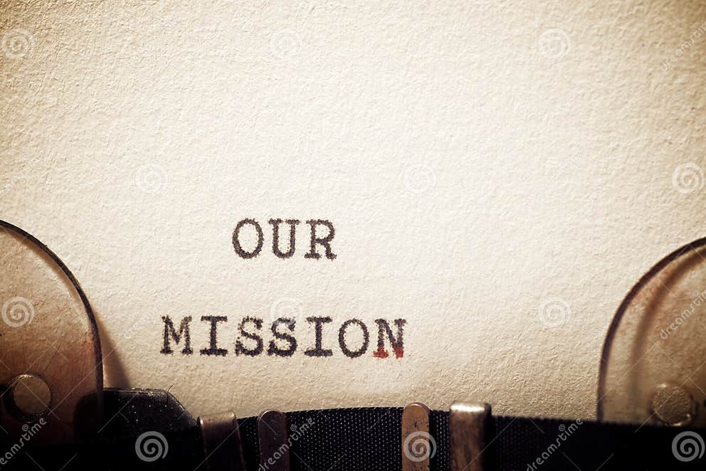 Our mission phrase stock image. Image of sentence, paper - 206160603