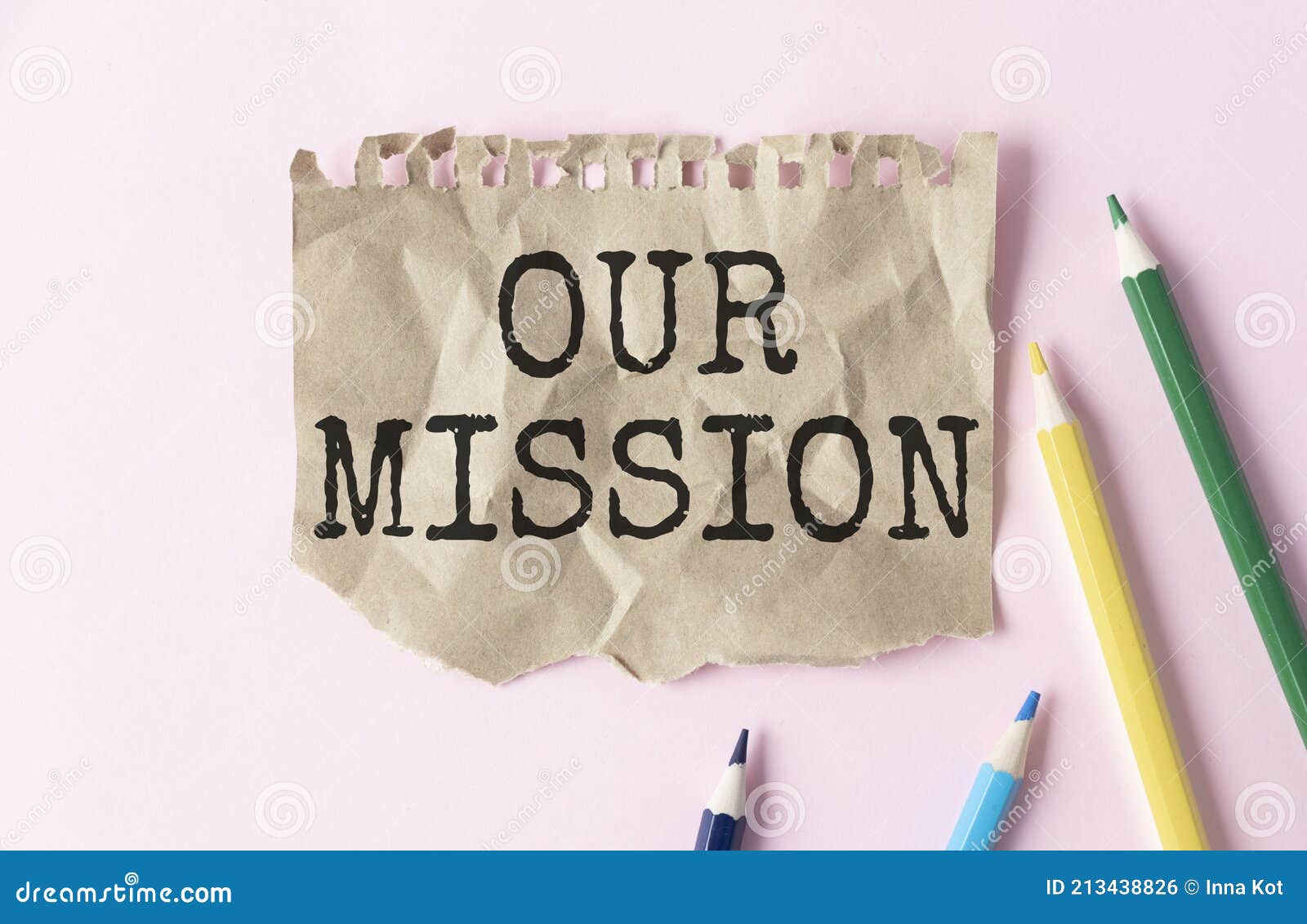 Our Mission Text on Paper. Word Our Mission Stock Photo - Image of idea ...