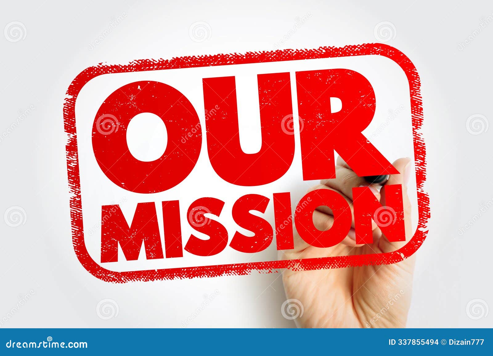 Our Mission Text Stamp, Business Concept Background Stock Photo - Image ...
