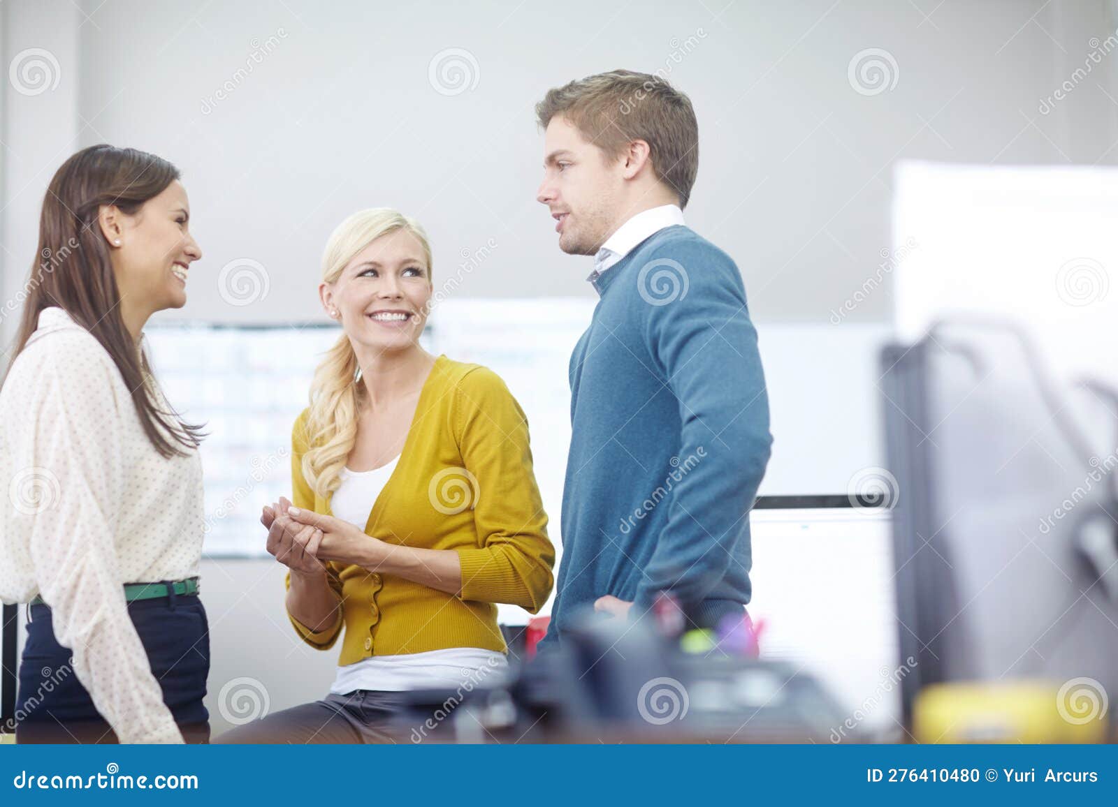 Our Office is Productive and Positive. a Group of Young Professionals ...