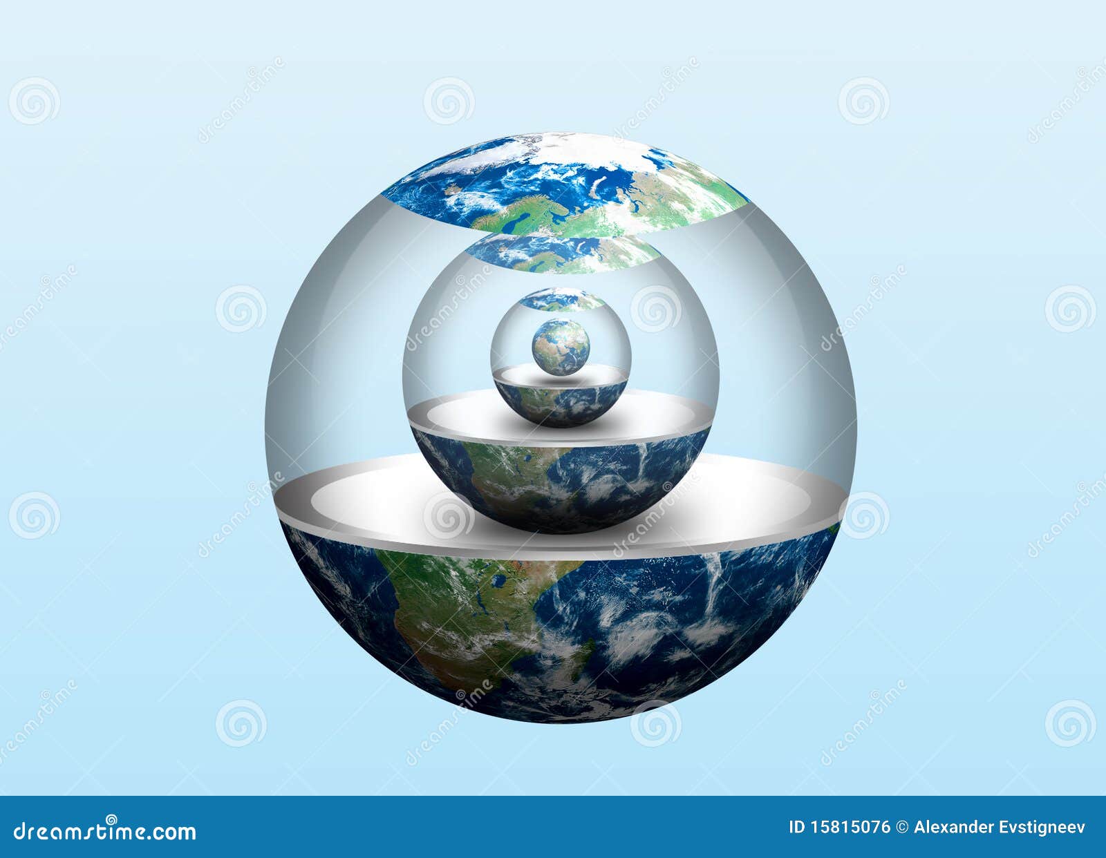 Our own Earth stock illustration. Illustration of pole - 15815076