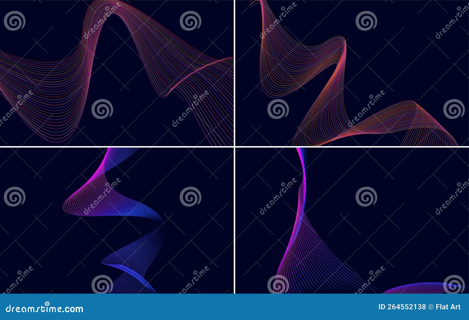 Our Pack of 4 Vector Backgrounds Includes Geometric and Wave Patterns ...