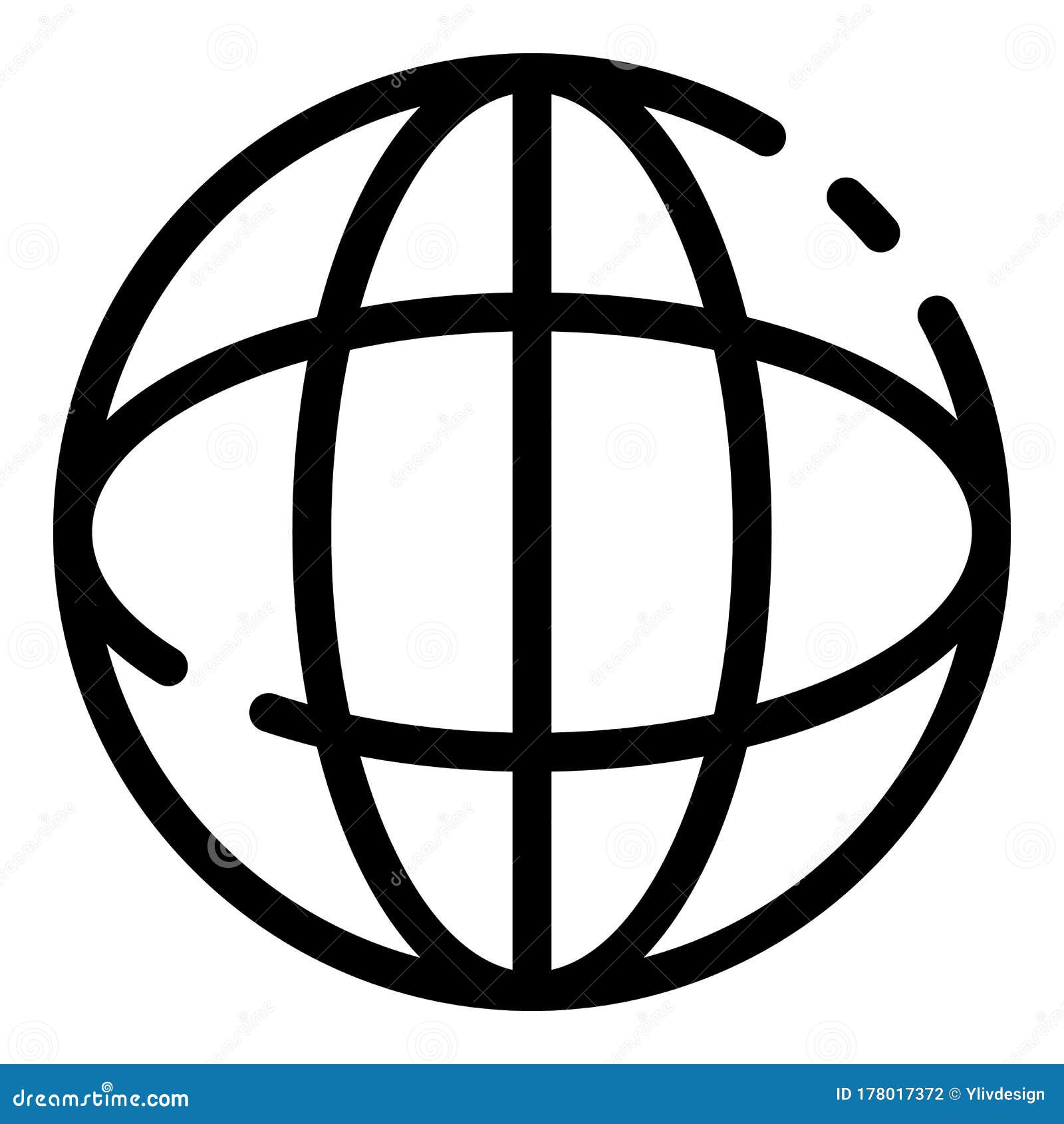 Our Planet Earth Icon, Outline Style Stock Vector - Illustration of ...