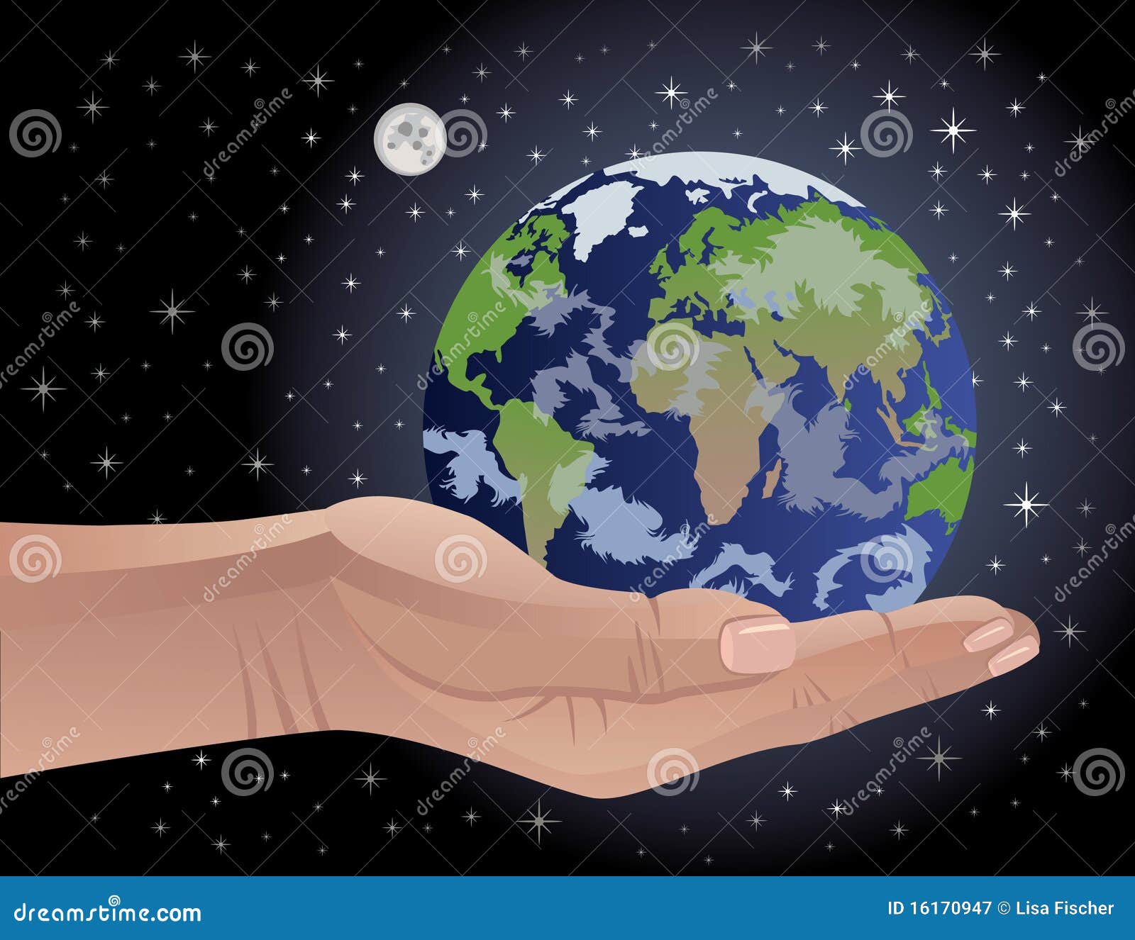 Our Precious Earth stock vector. Illustration of clouds - 16170947