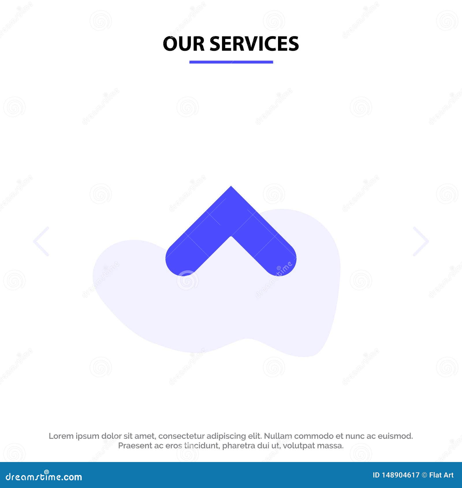 Our Services Arrow, Arrows, Up, Sign Solid Glyph Icon Web Card Template ...