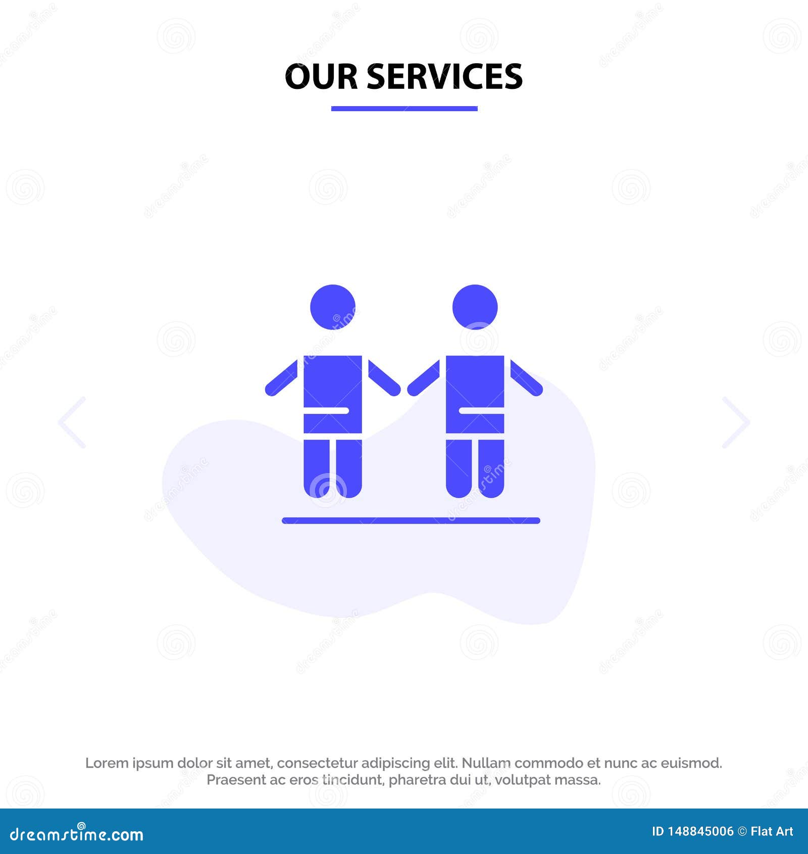 Our Services Best, Friends, Friendship, Group Solid Glyph Icon Web Card ...
