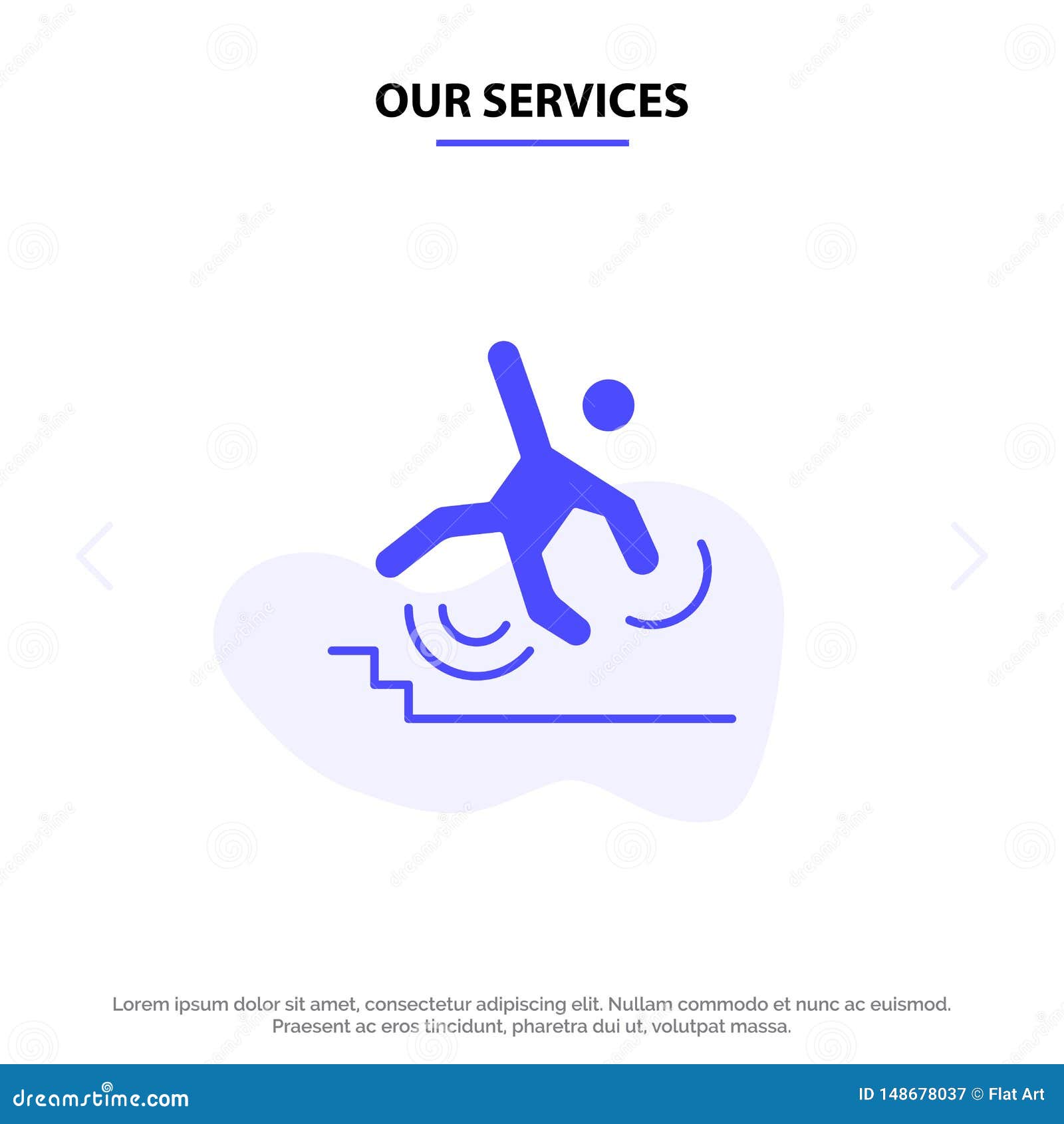 Our Services Business, Crash, Failed, Failure, Fall Solid Glyph Icon ...