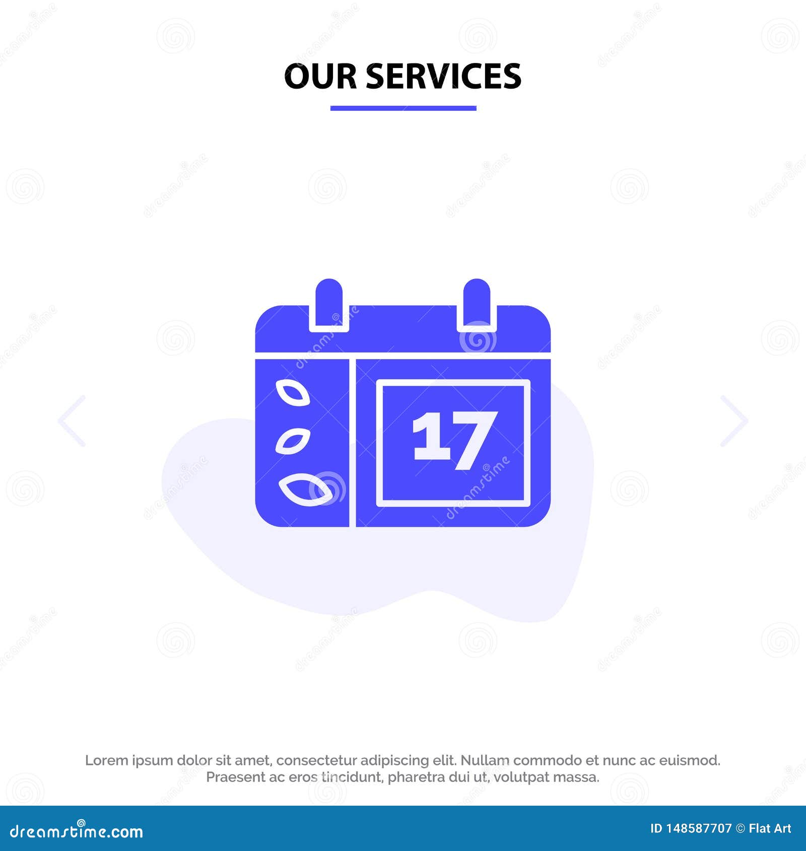 Our Services Calendar, Day, Date, Ireland Solid Glyph Icon Web Card ...