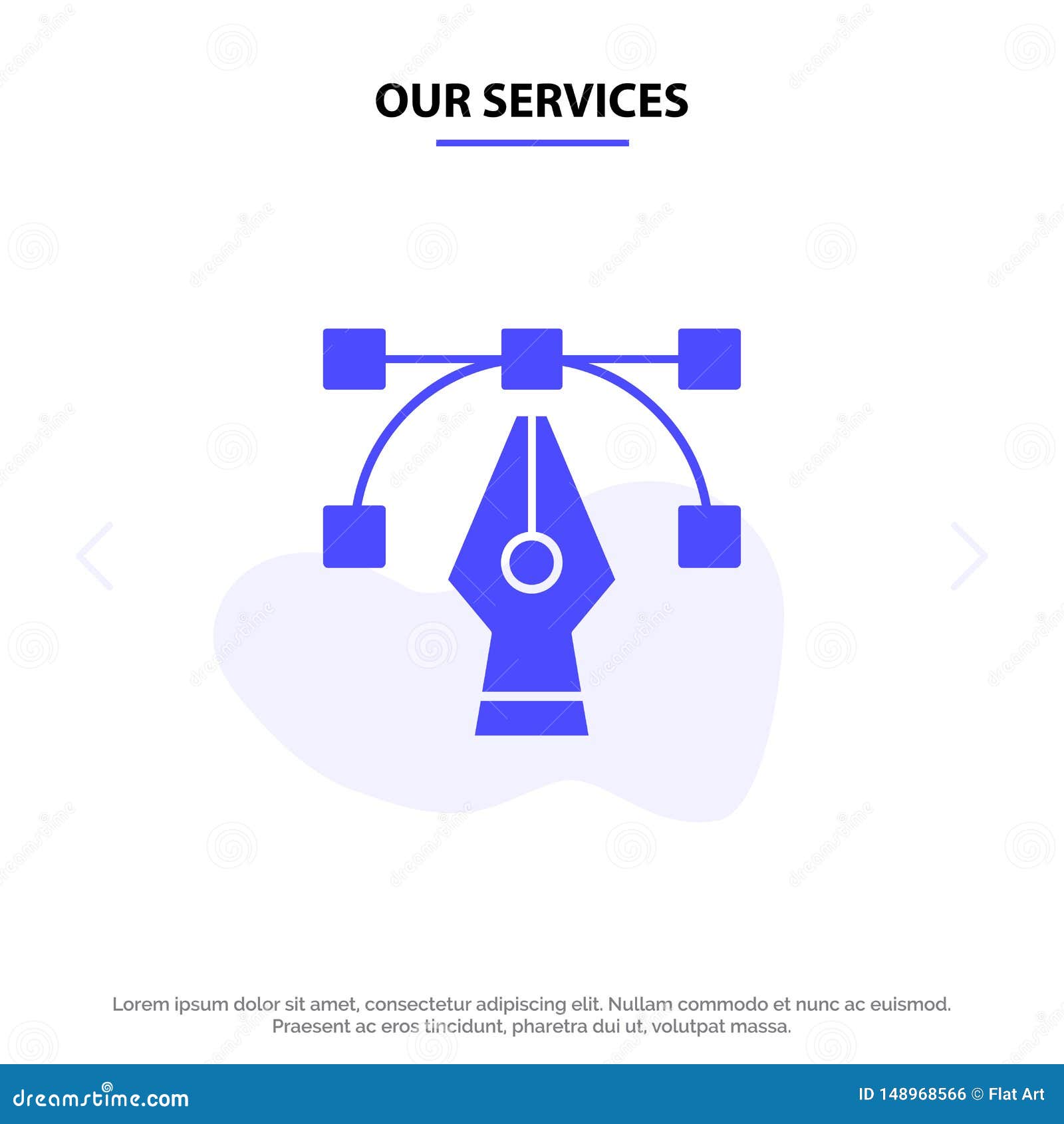 Our Services Design, Graphic, Tool Solid Glyph Icon Web Card Template ...
