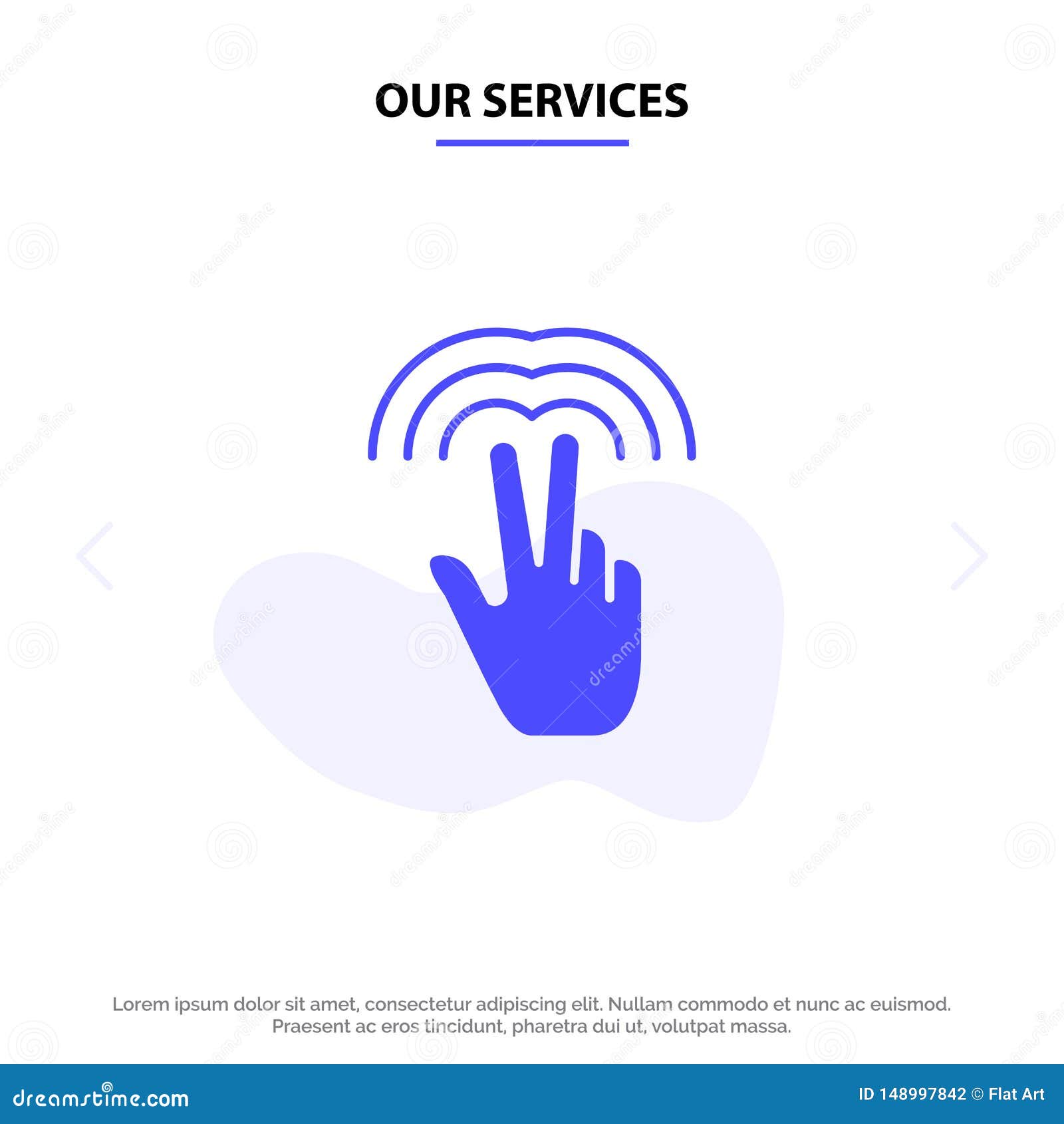 Our Services Double, Gestures, Hand, Tab Solid Glyph Icon Web Card ...