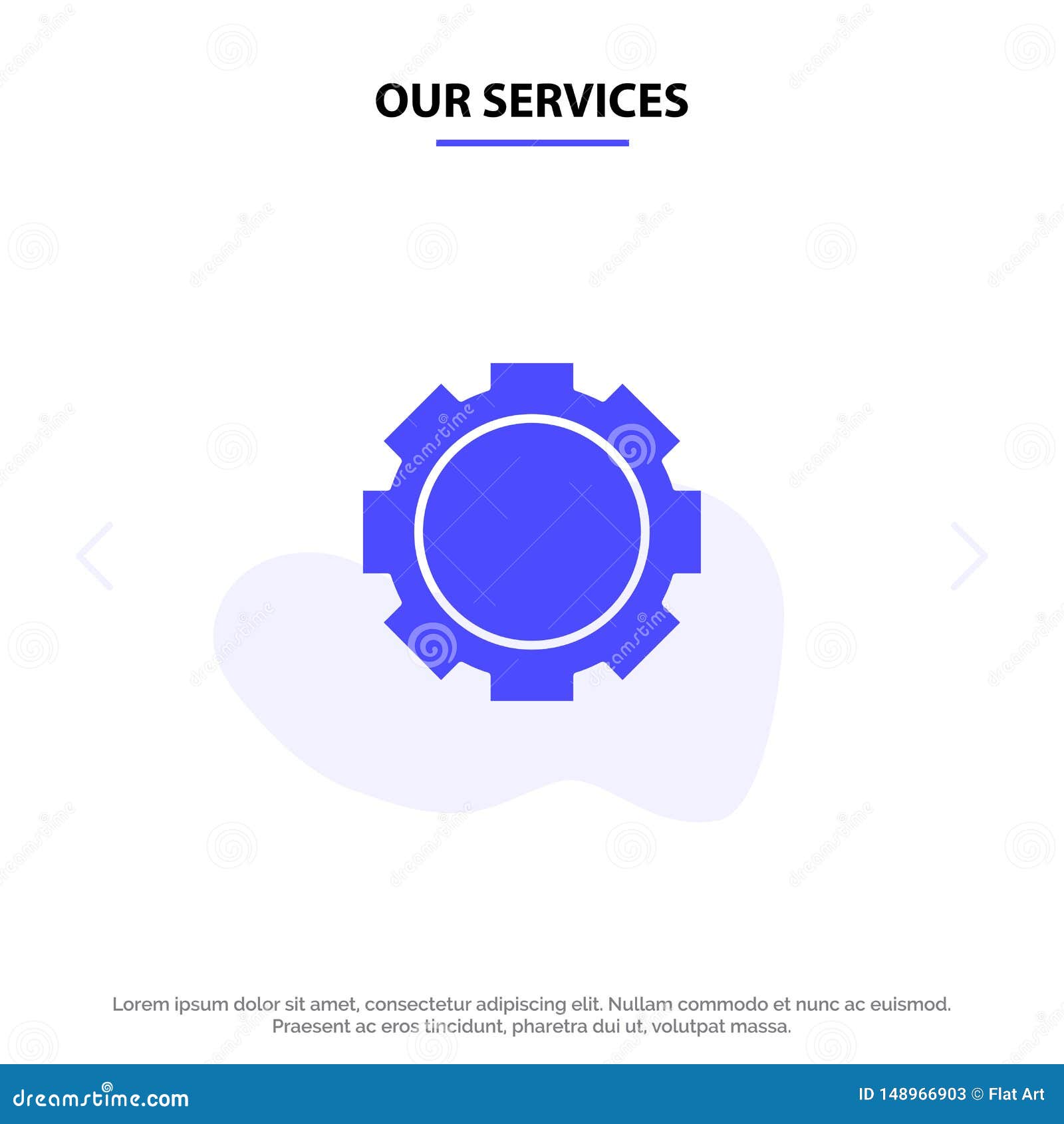 Our Services Gear, Setting, Instagram Solid Glyph Icon Web Card ...
