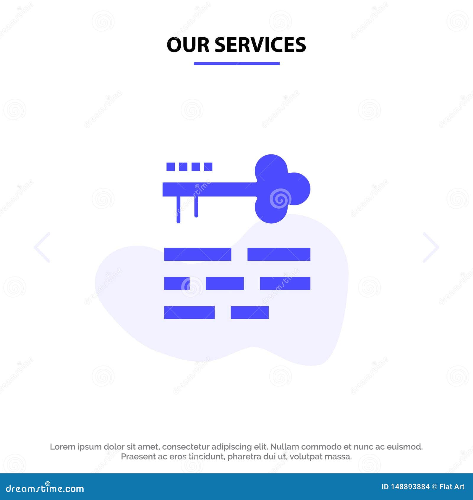 Our Services Key, Lock, Layout, Login Solid Glyph Icon Web Card ...