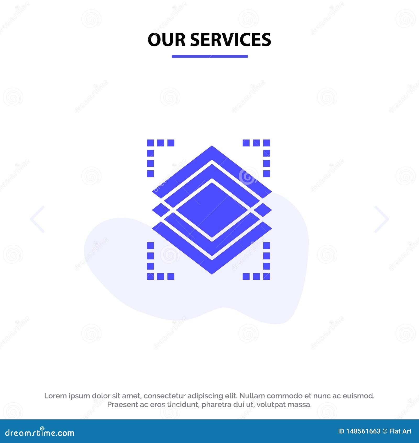 Our Services Layers, Object, Layer, Server Solid Glyph Icon Web Card ...