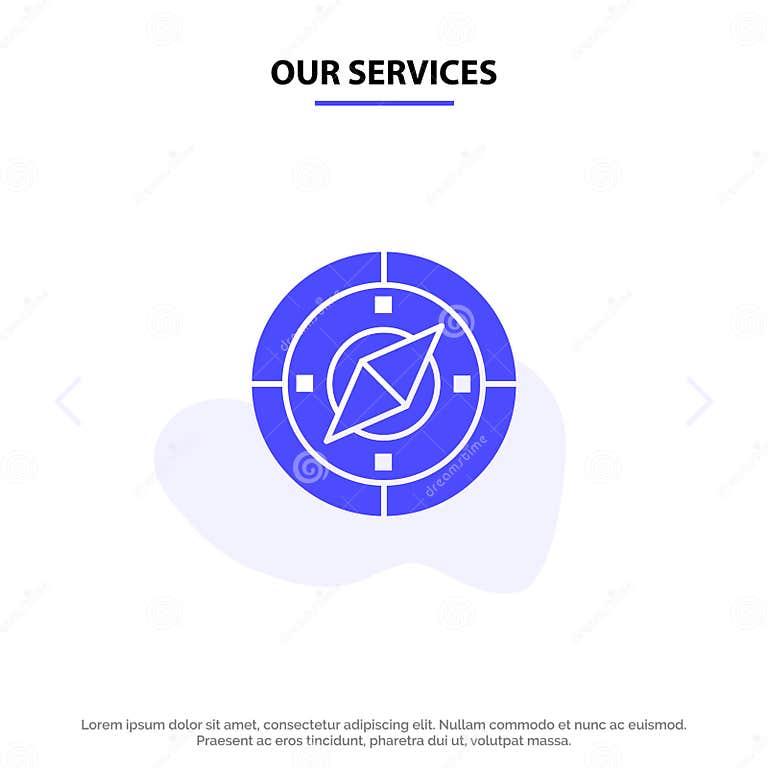 Our Services Navigation, Navigator, Compass, Location Solid Glyph Icon ...