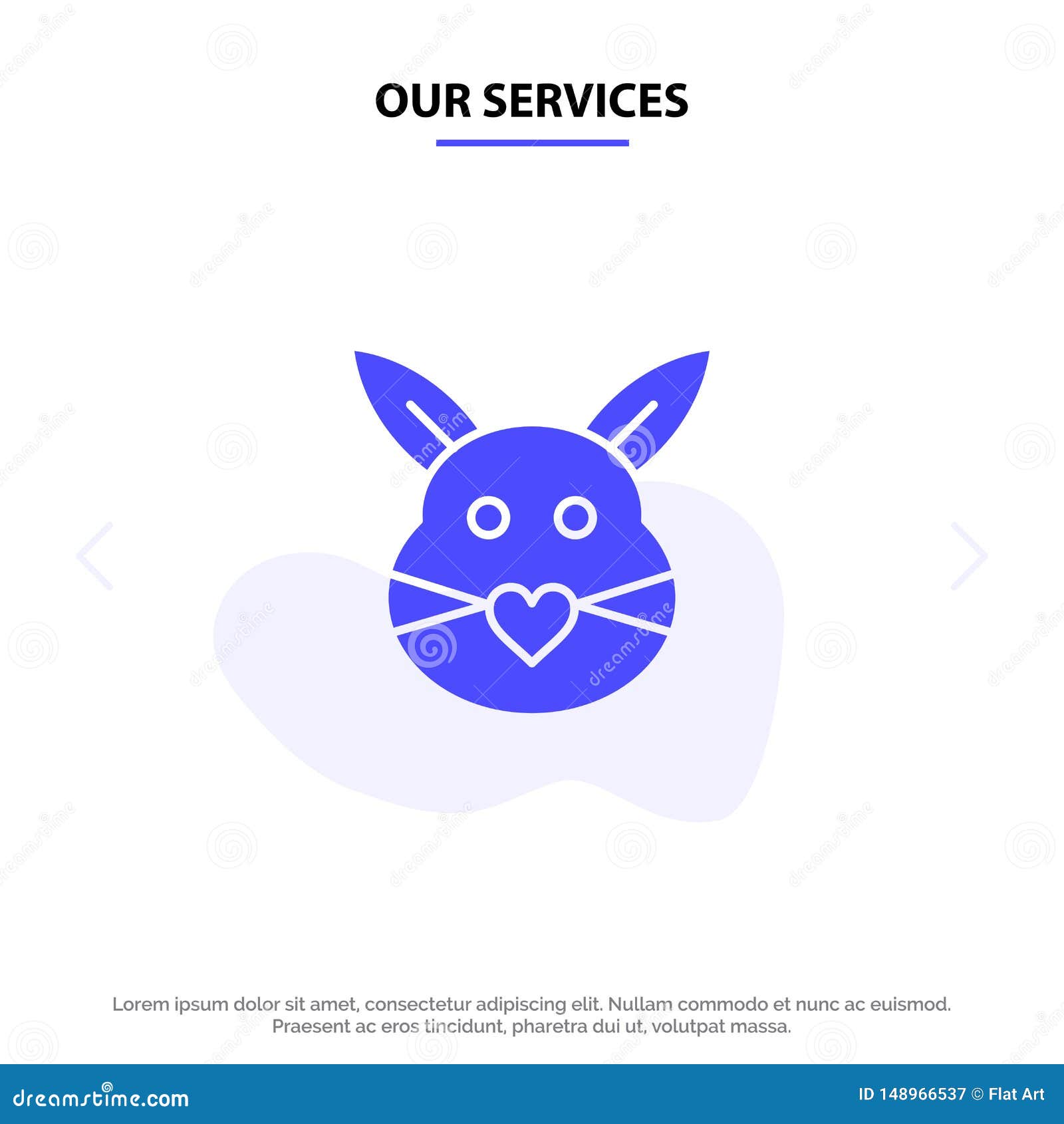 Our Services Rabbit, Bunny, Love, Cute, Easter Solid Glyph Icon Web ...