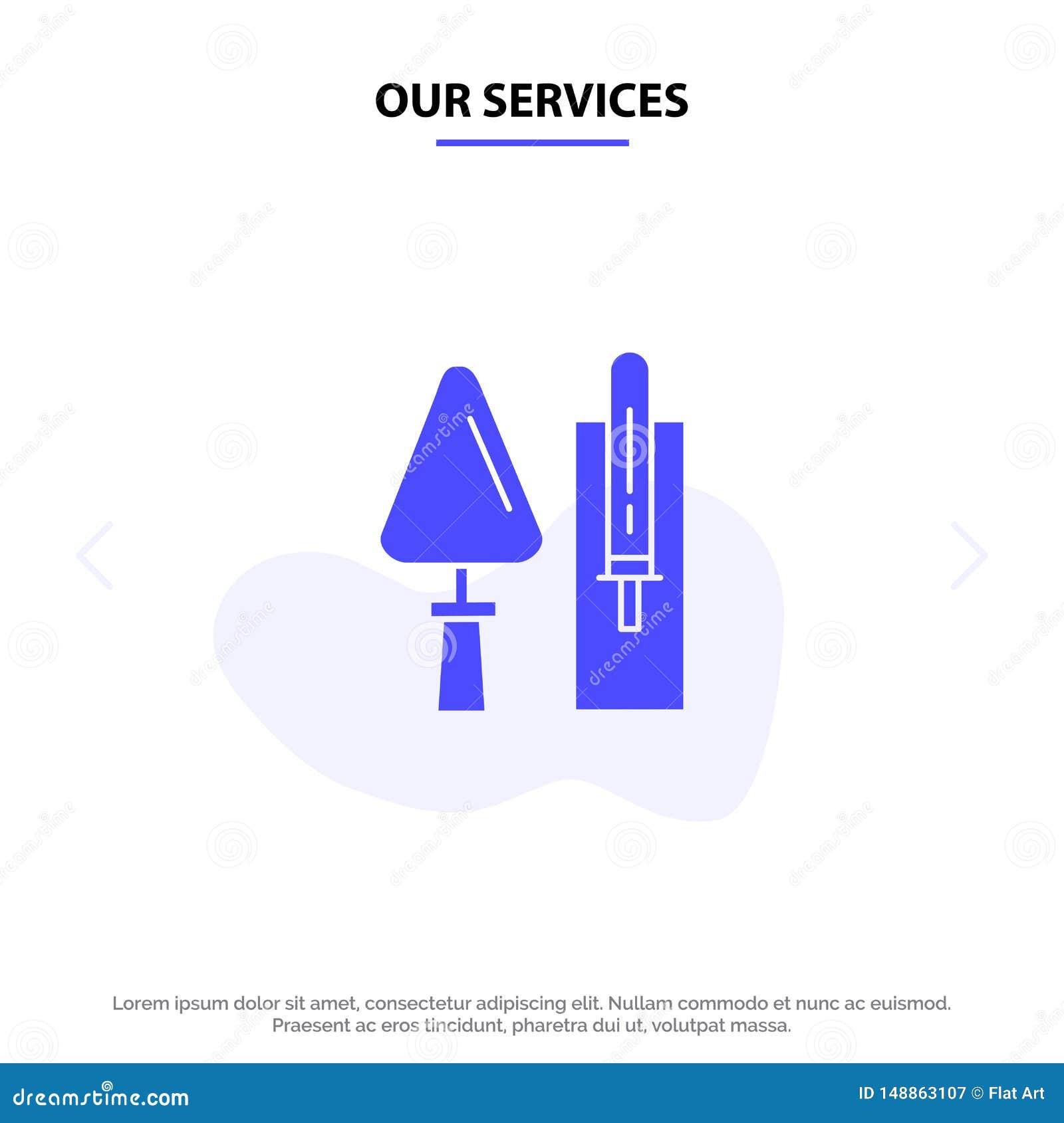 Our Services Trowel, Brickwork, Construction, Masonry, Tool Solid Glyph ...