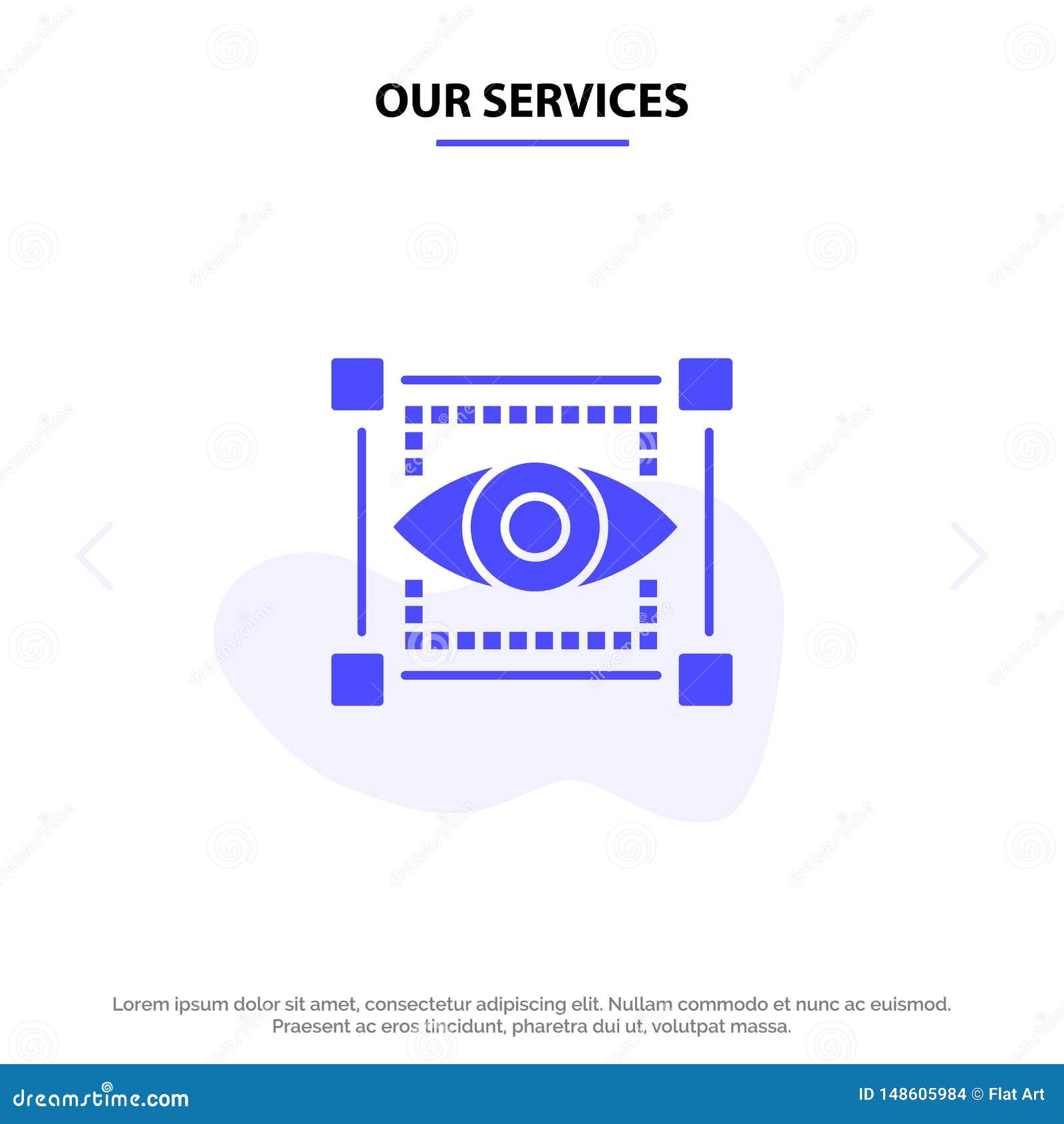 Our Services Visual, View, Sketching, Eye Solid Glyph Icon Web Card ...