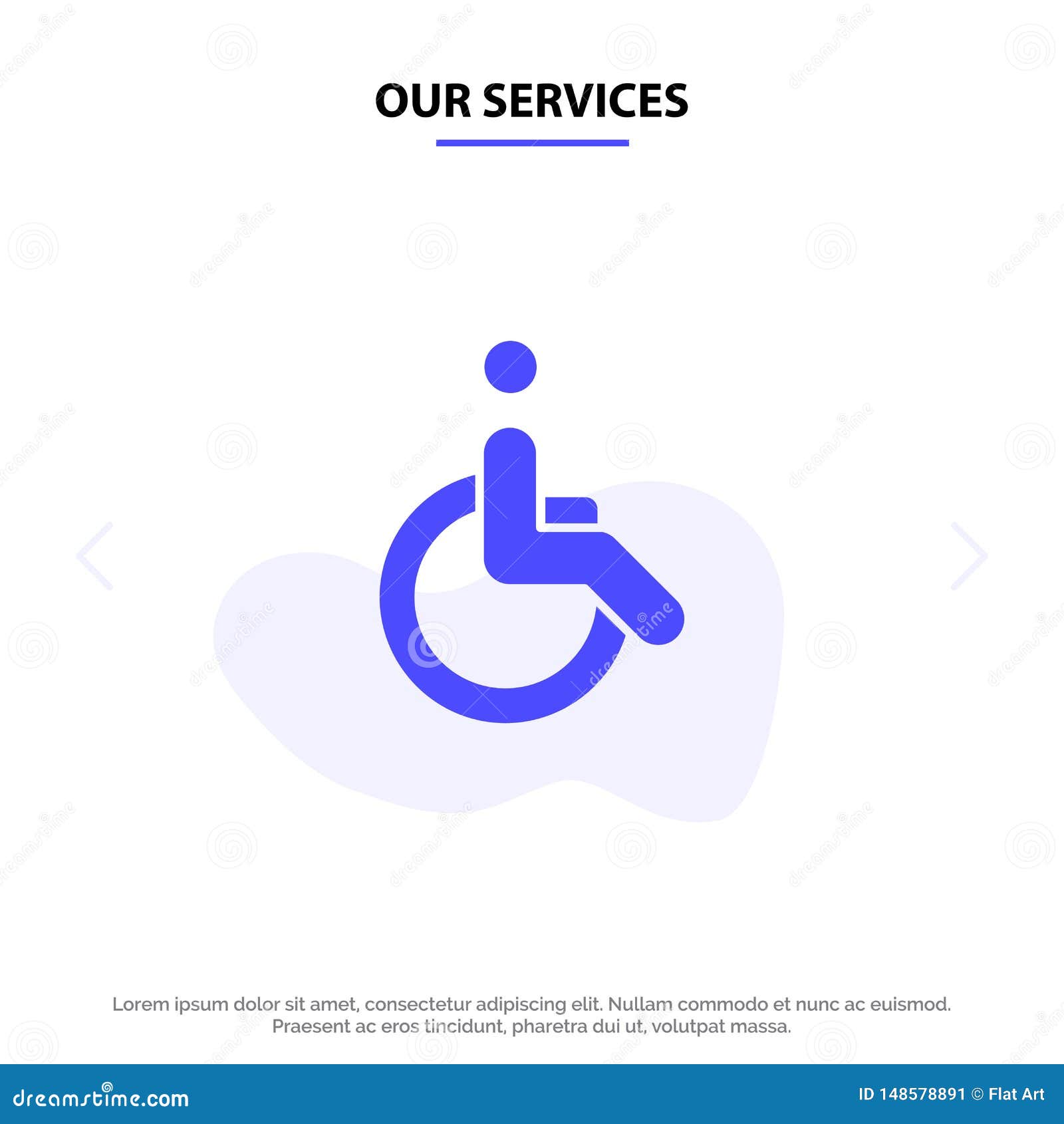 Our Services Wheelchair, Bicycle, Movement, Walk Solid Glyph Icon Web ...