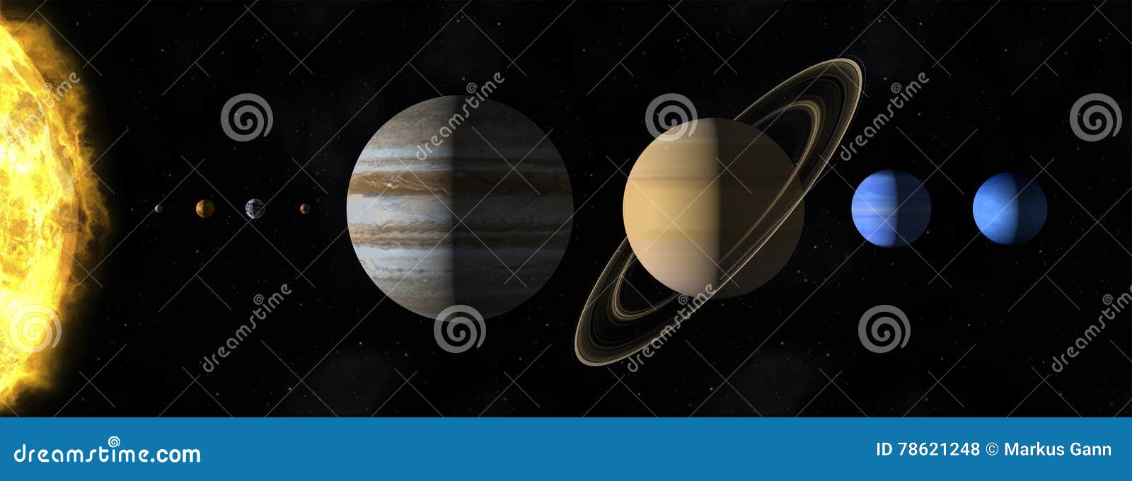 Our sun system stock illustration. Illustration of uranus - 78621248