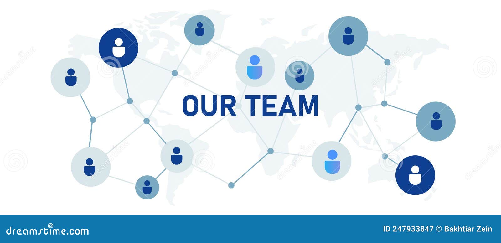 Our Team about People Management Header Design Web Connected ...