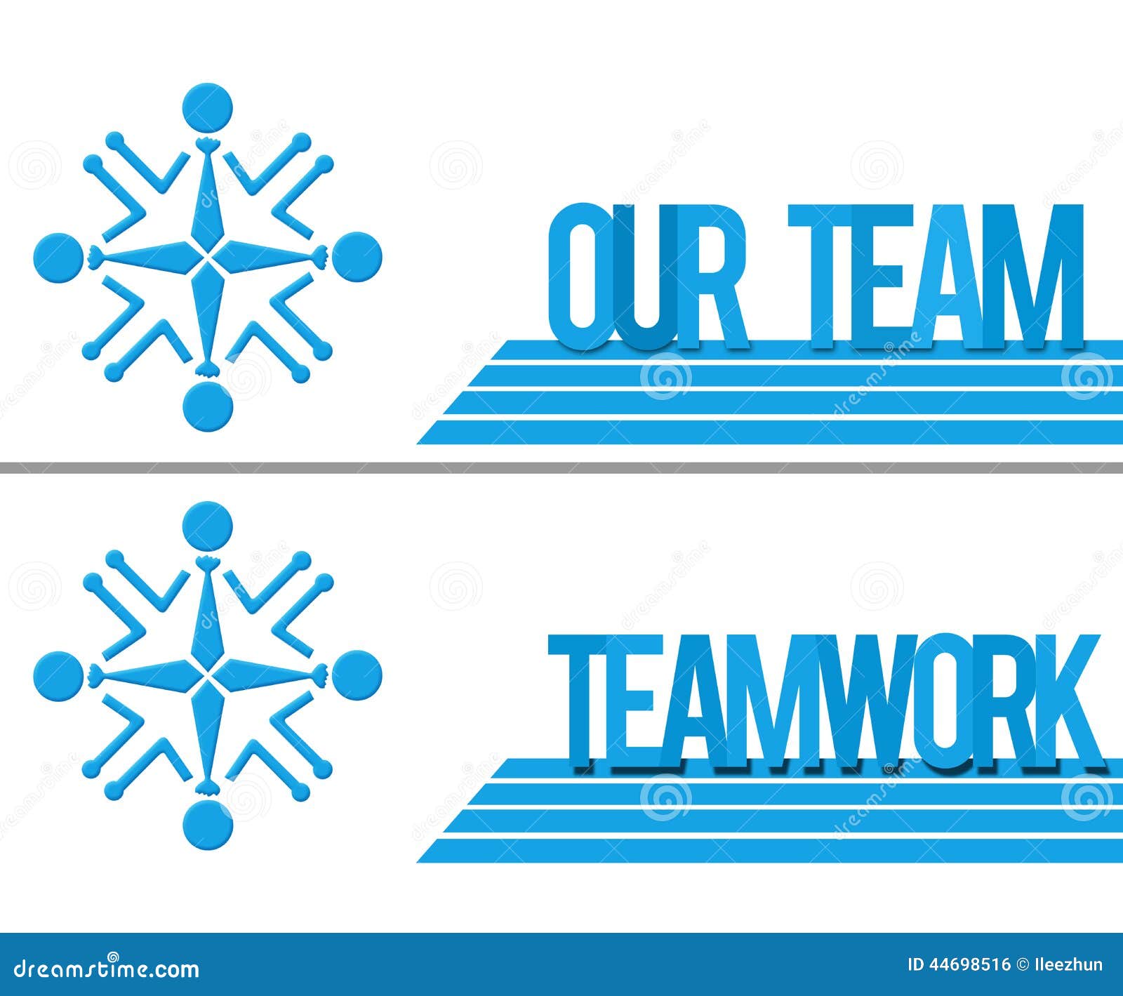 Our Team - Teamwork Human Circular Blue Stock Illustration ...