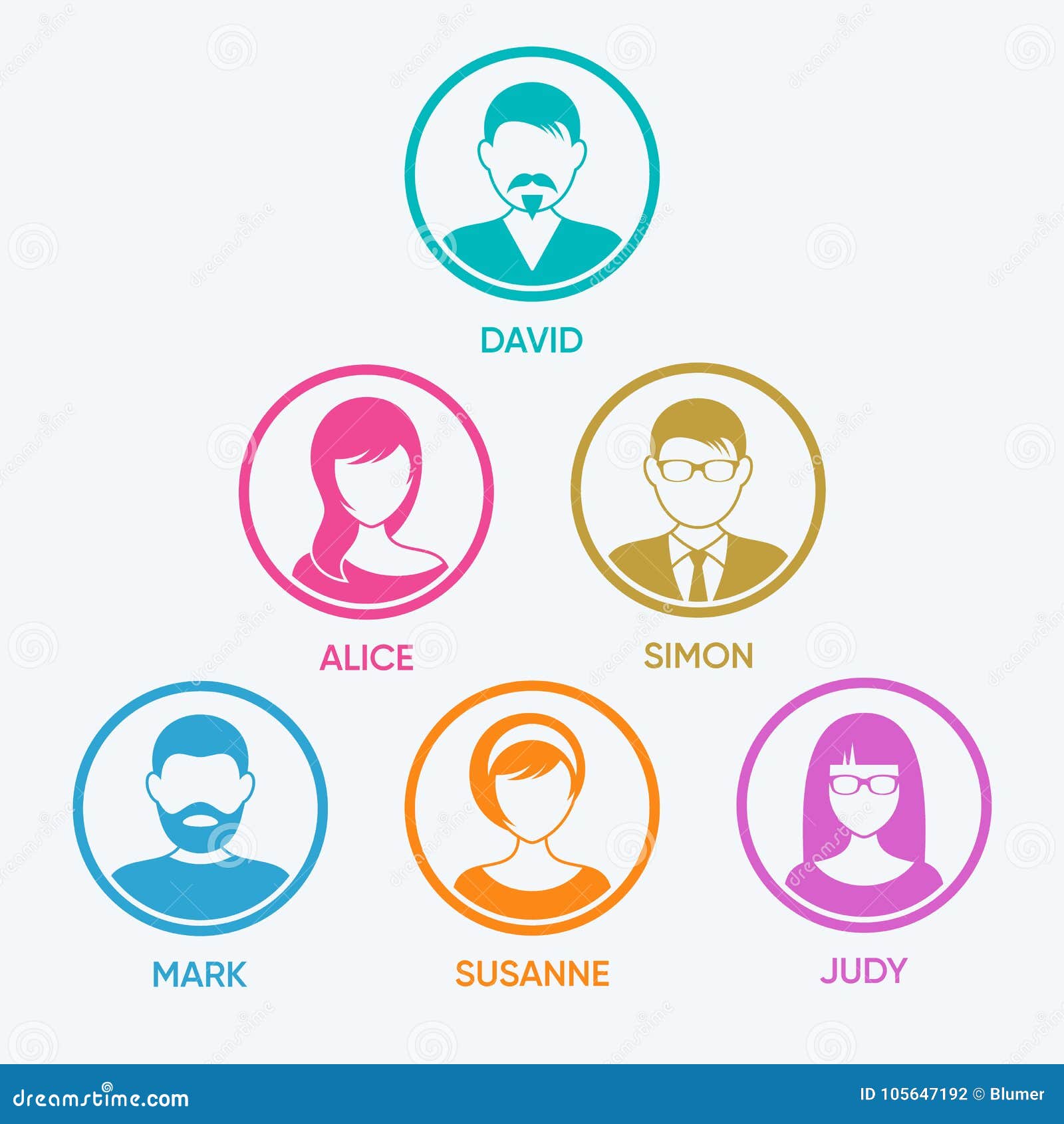 Our Team Presentation Infographic Design Stock Vector - Illustration of ...