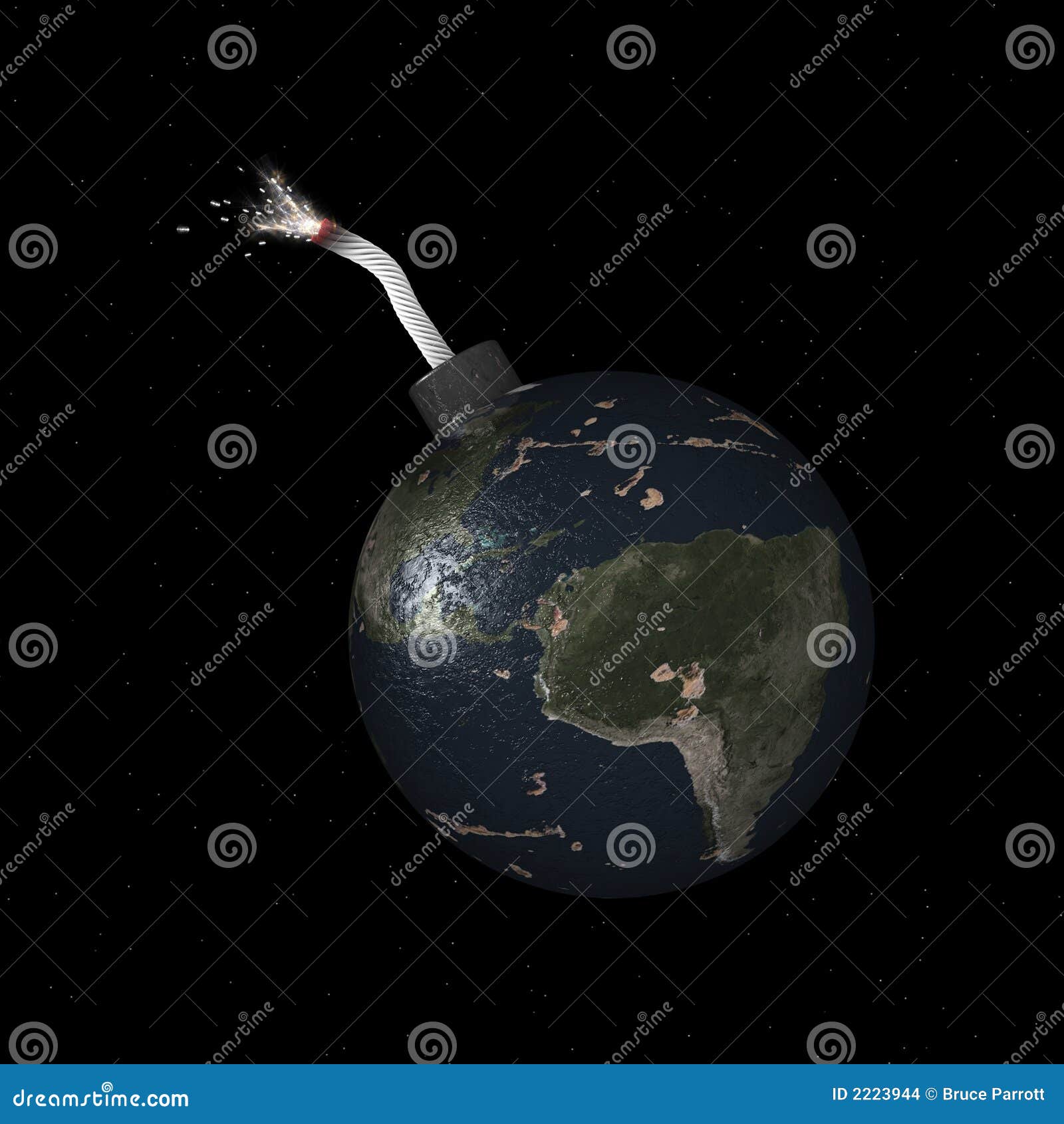 Earth Bomb Royalty-Free Stock Photography | CartoonDealer.com #1481795