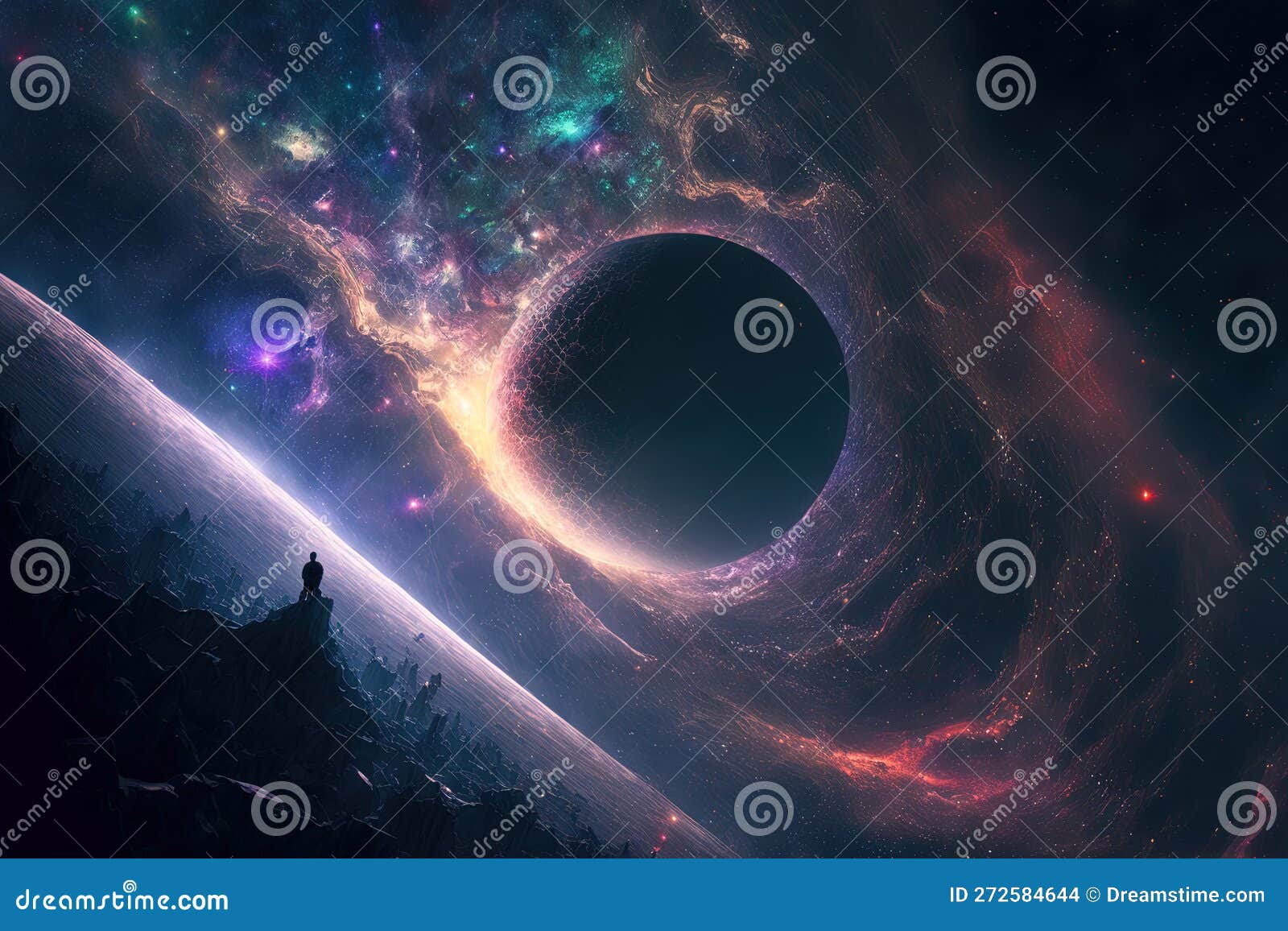 Our unique universe stock illustration. Illustration of cosmos - 272584644