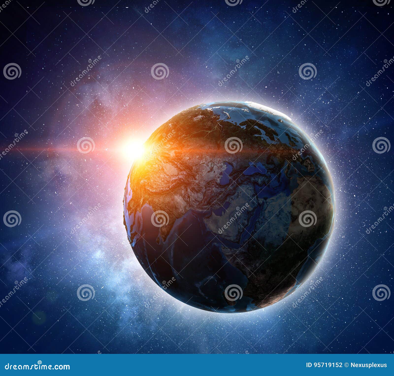 Our unique universe stock photo. Image of blue, orbit - 95719152