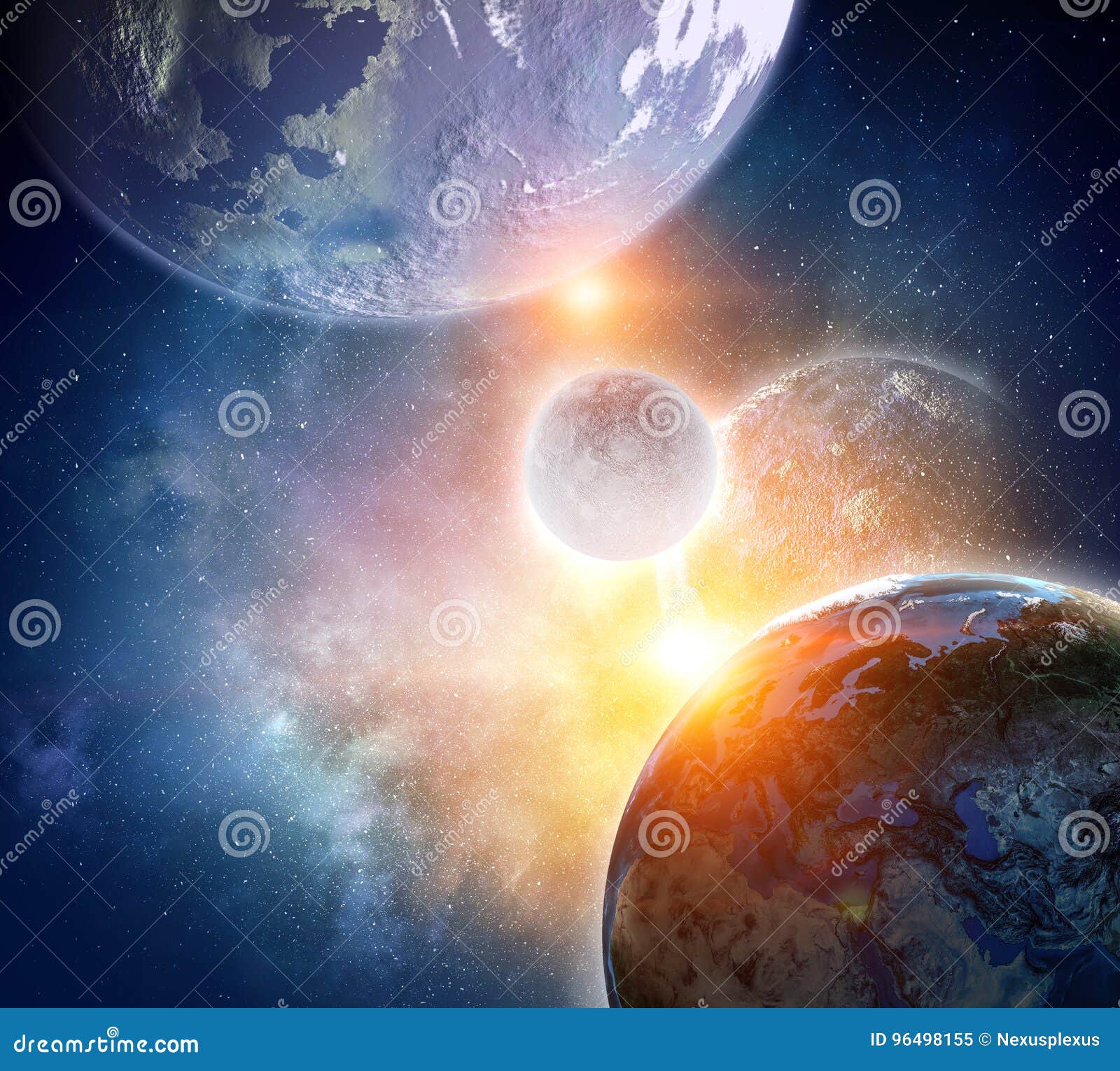 Our unique universe stock illustration. Illustration of abstract - 96498155