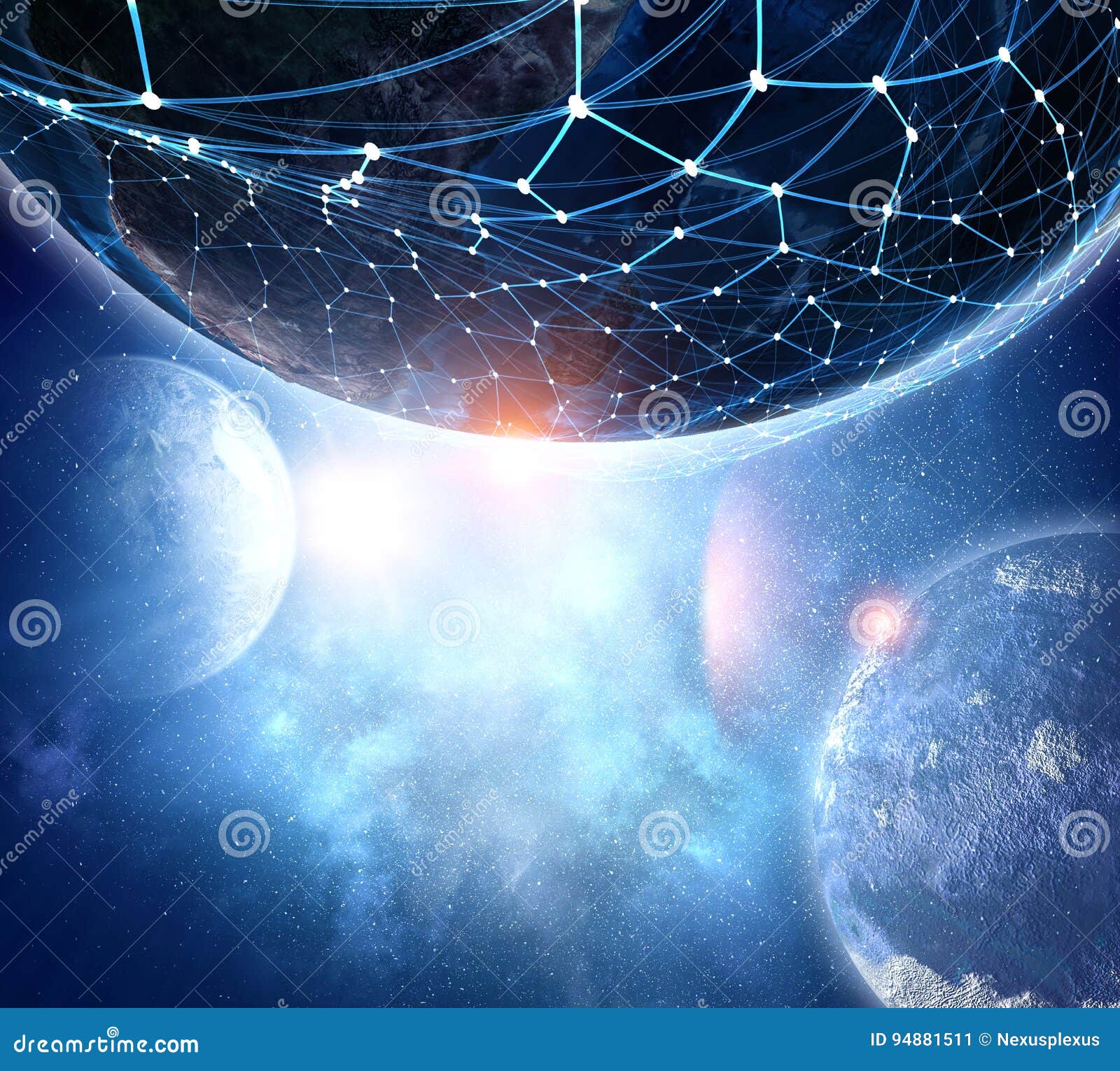 Our unique universe stock image. Image of andromeda, blue - 94881511