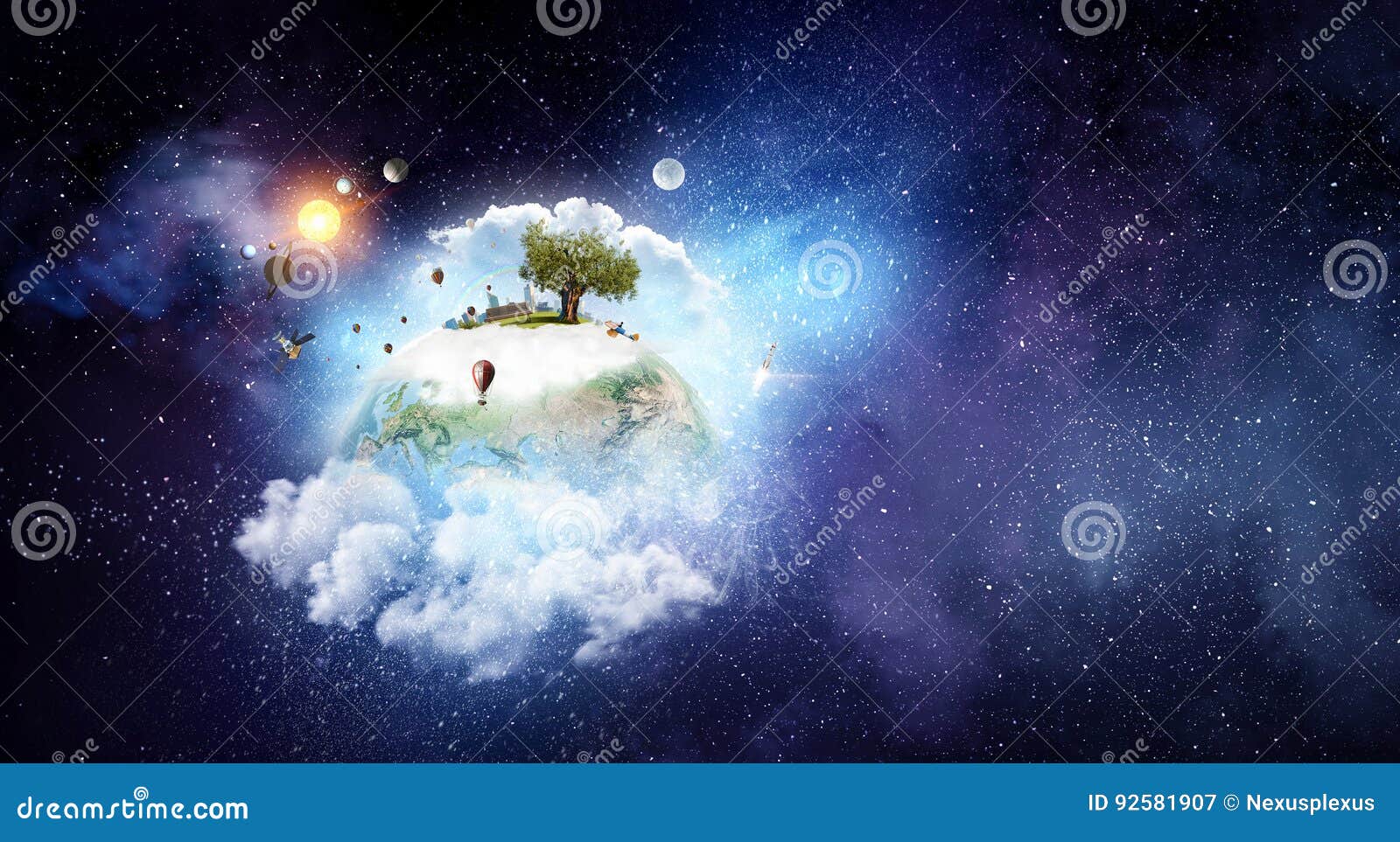 Our unique world stock illustration. Illustration of color - 92581907
