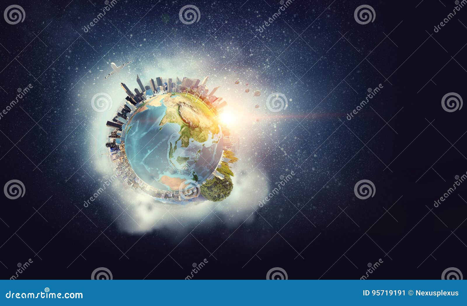 Our unique world stock image. Image of earth, andromeda - 95719191