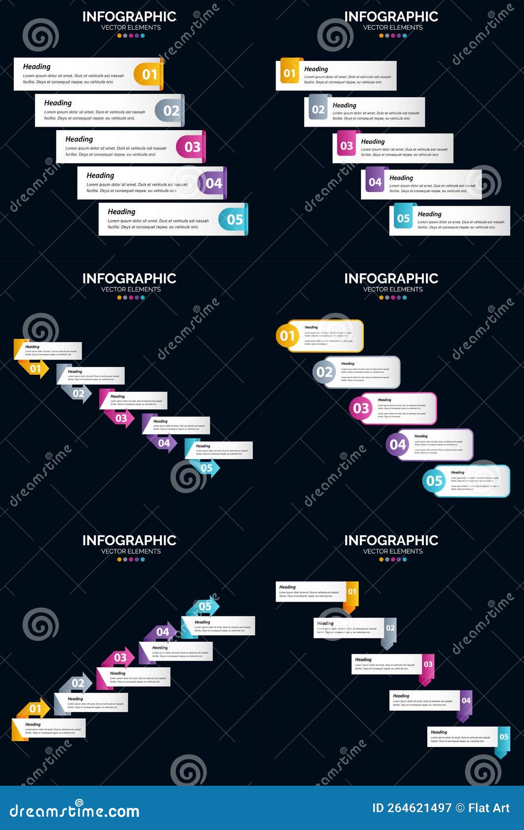 Our Vector 6 Infographics Pack Includes Beautifully Designed Diagrams ...
