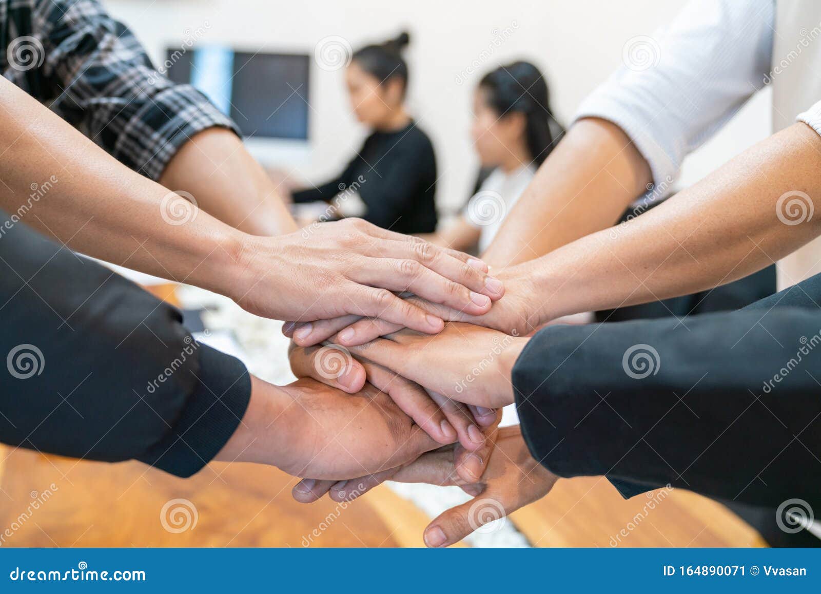 Our Victory is To Work Together To Overcome the Problems Stock Image ...